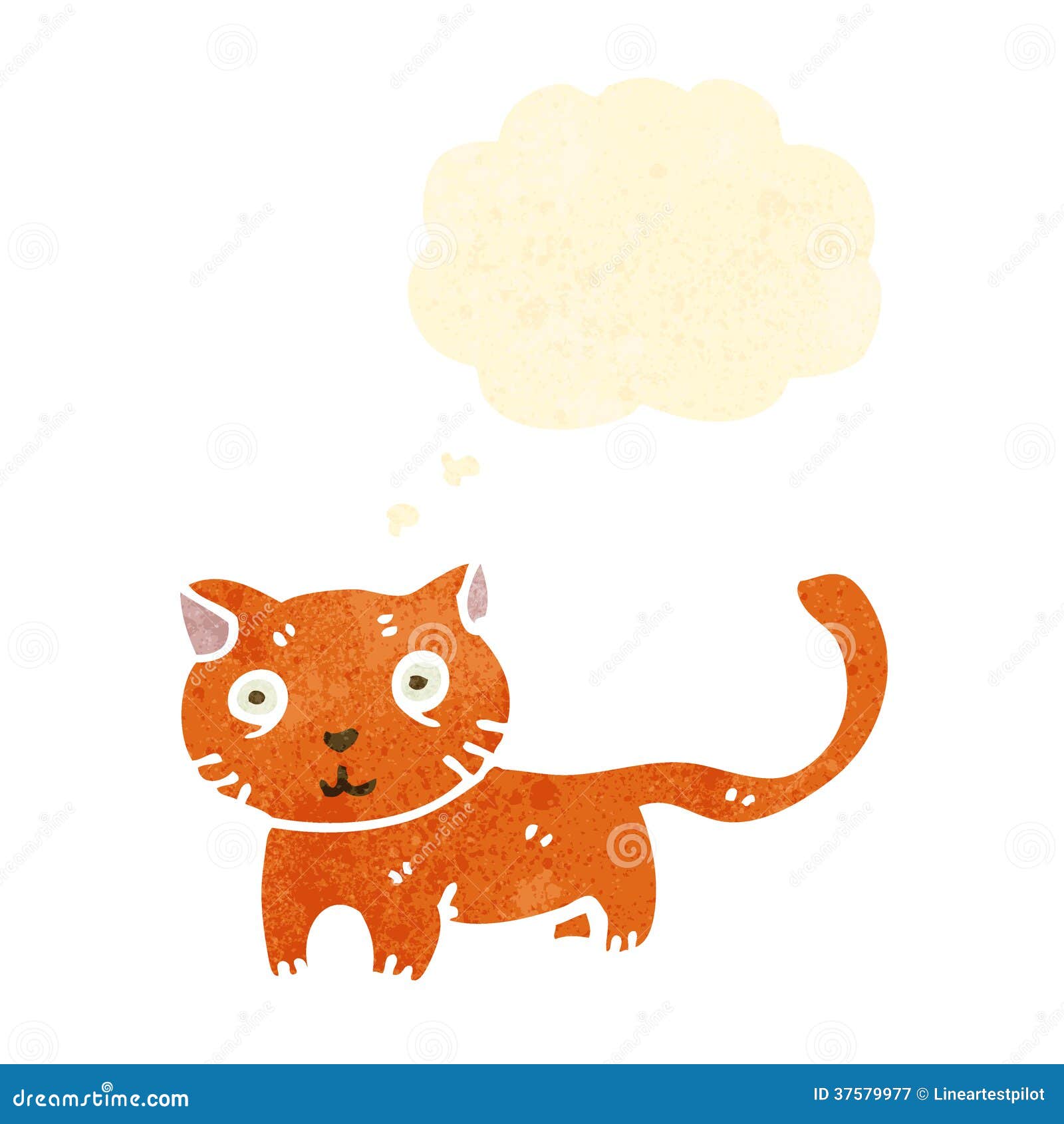 Retro cartoon cat stock vector. Illustration of character - 37579977