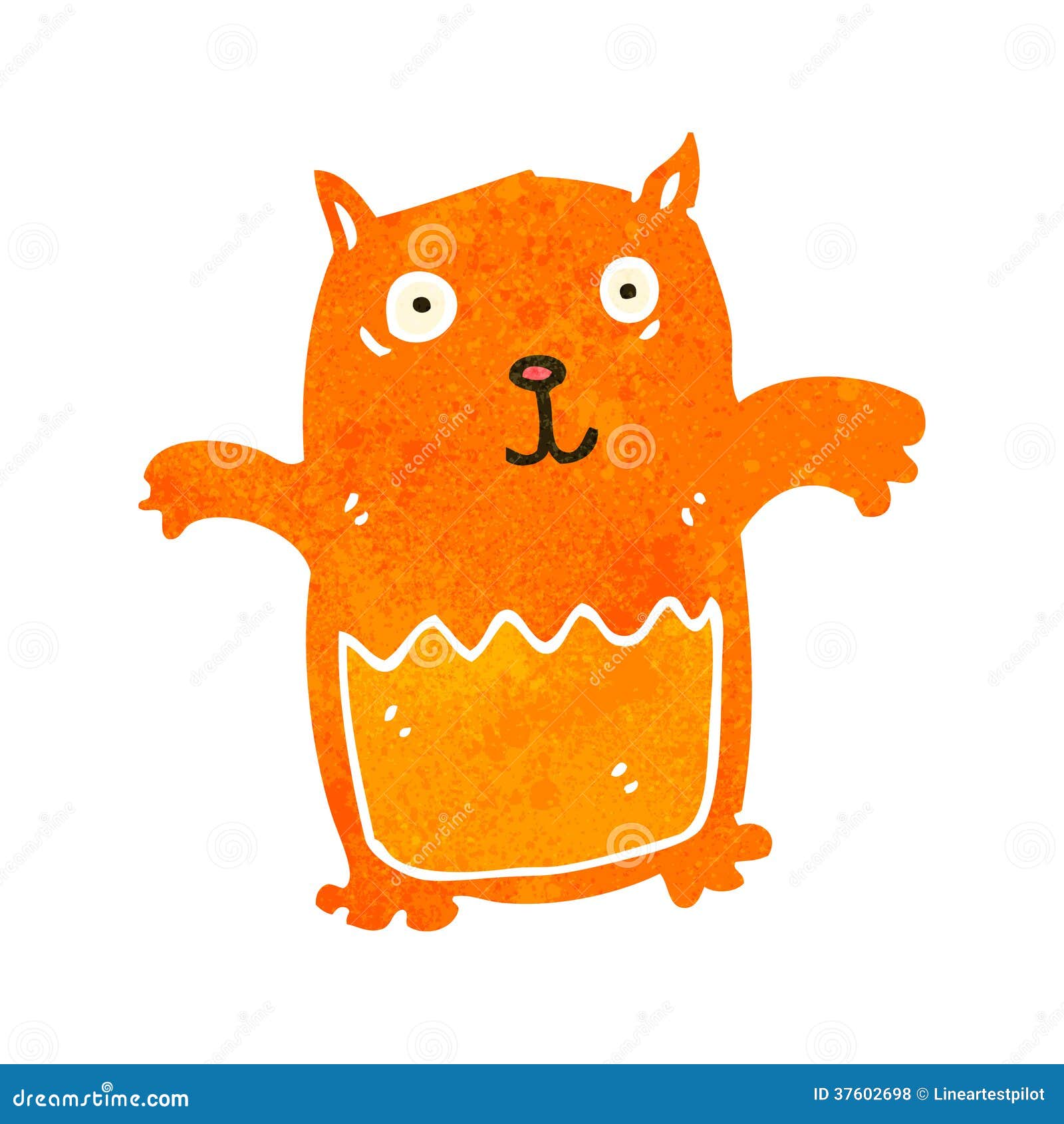 Retro cartoon cat stock illustration. Illustration of animals - 37602698