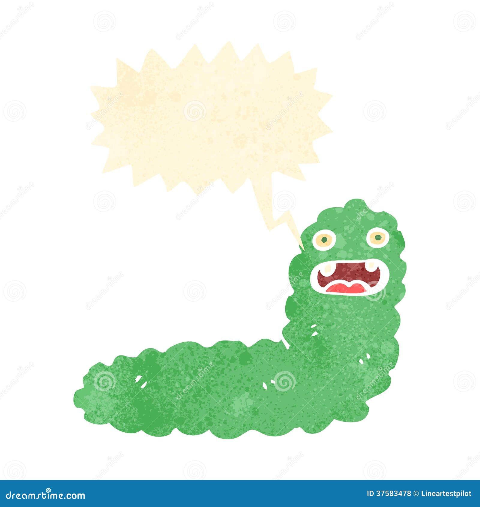 Retro cartoon caterpillar stock illustration. Illustration of drawn ...