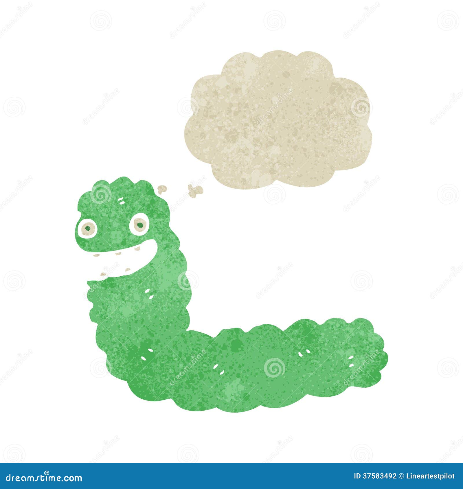 Retro cartoon caterpillar stock illustration. Illustration of character ...