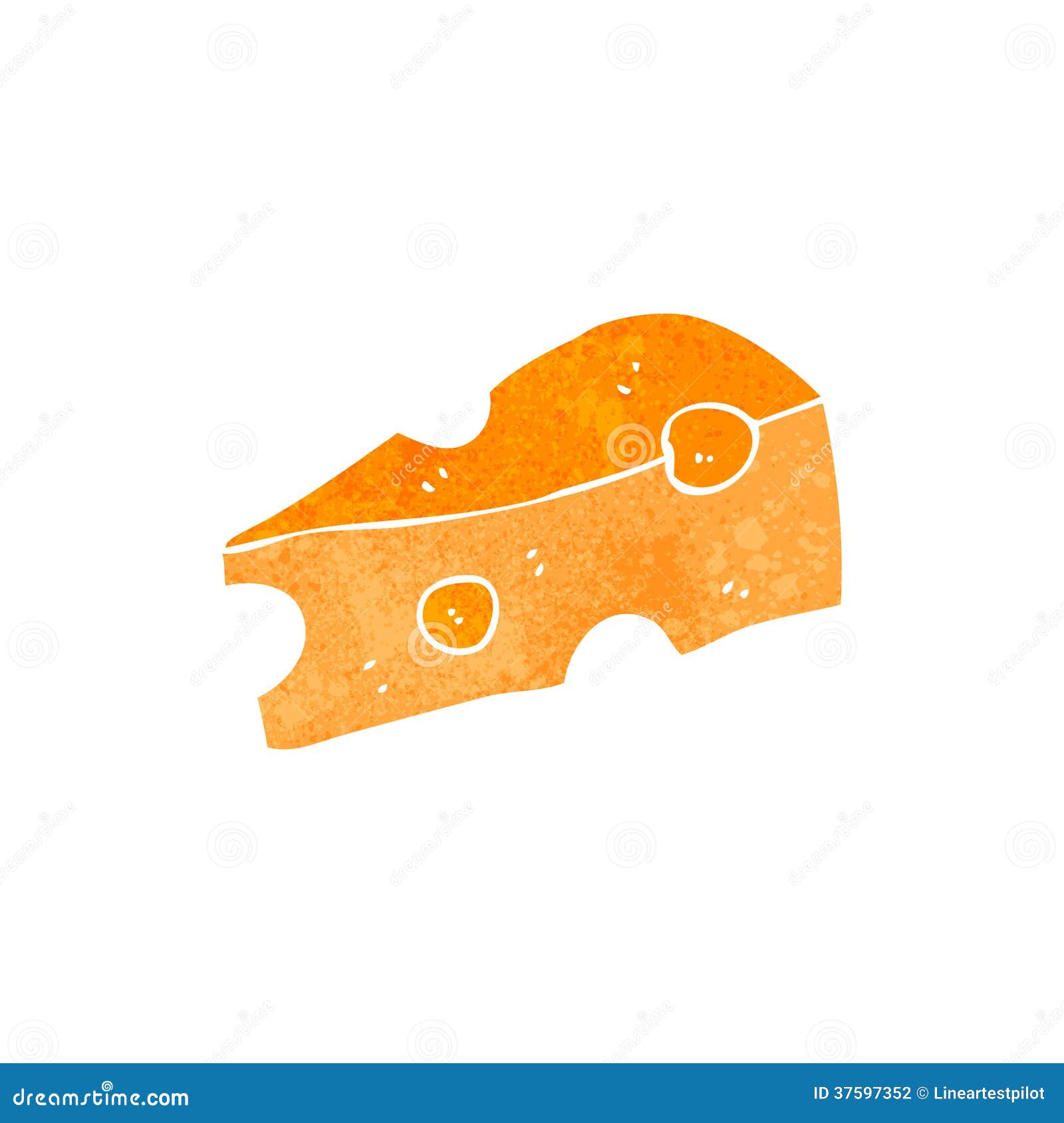 Retro cartoon cheese stock illustration. Illustration of fashioned ...