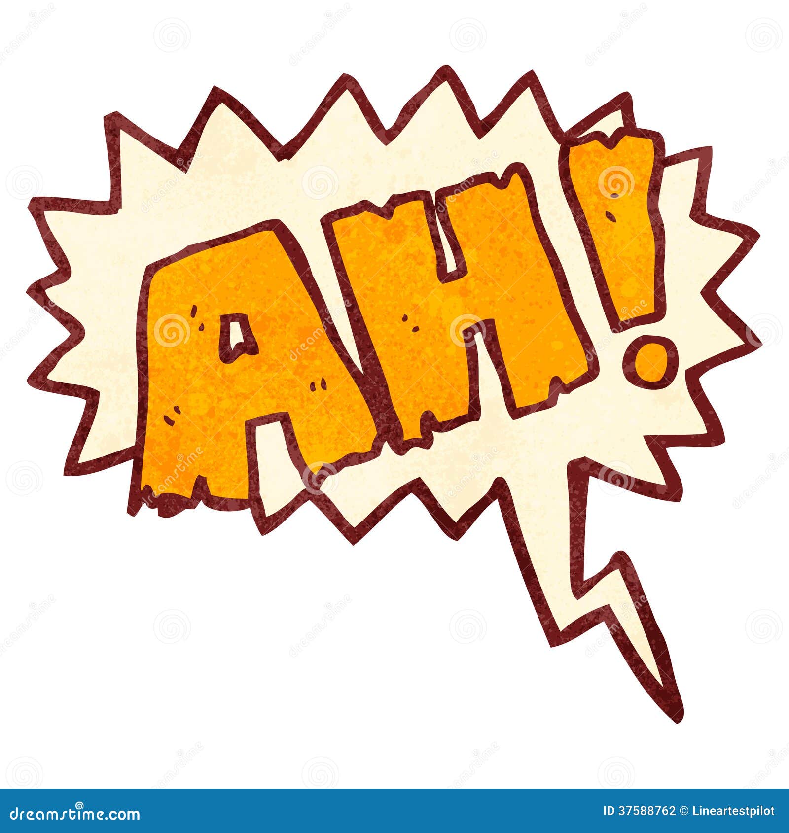 Retro Cartoon Comic Book Shout Stock Illustration - Illustration of ...