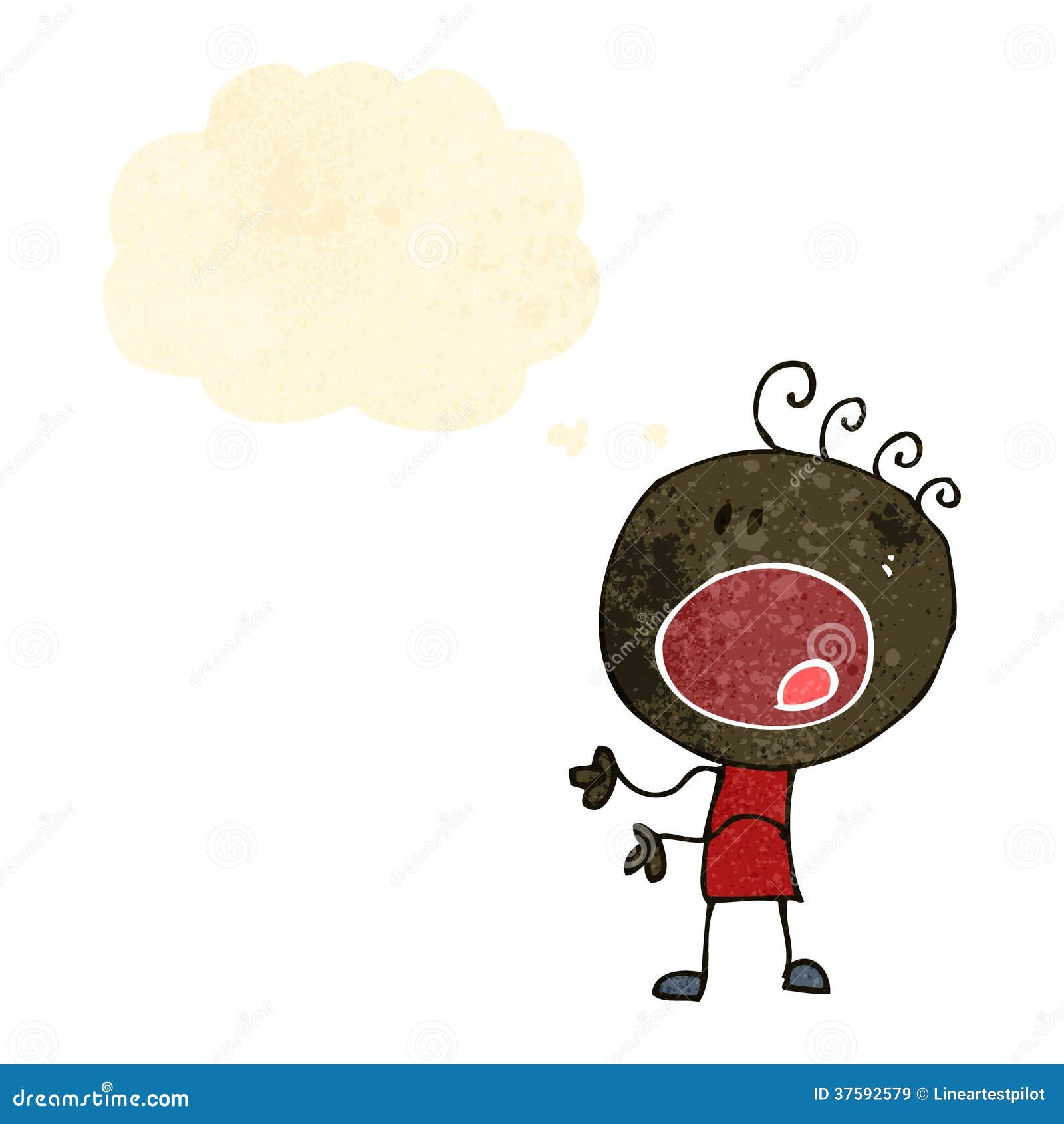 Retro Cartoon Complaining Boy Stock Vector - Illustration of character ...