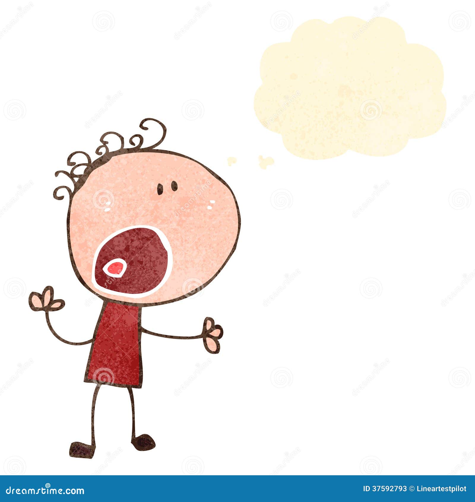 Retro Cartoon Complaining Doodle Man Stock Vector - Illustration of ...