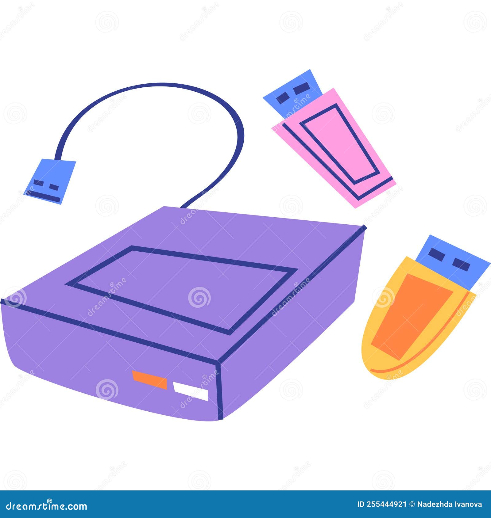 Retro Cartoon Computer Sticker Set Vector Illustration. Stock Vector ...