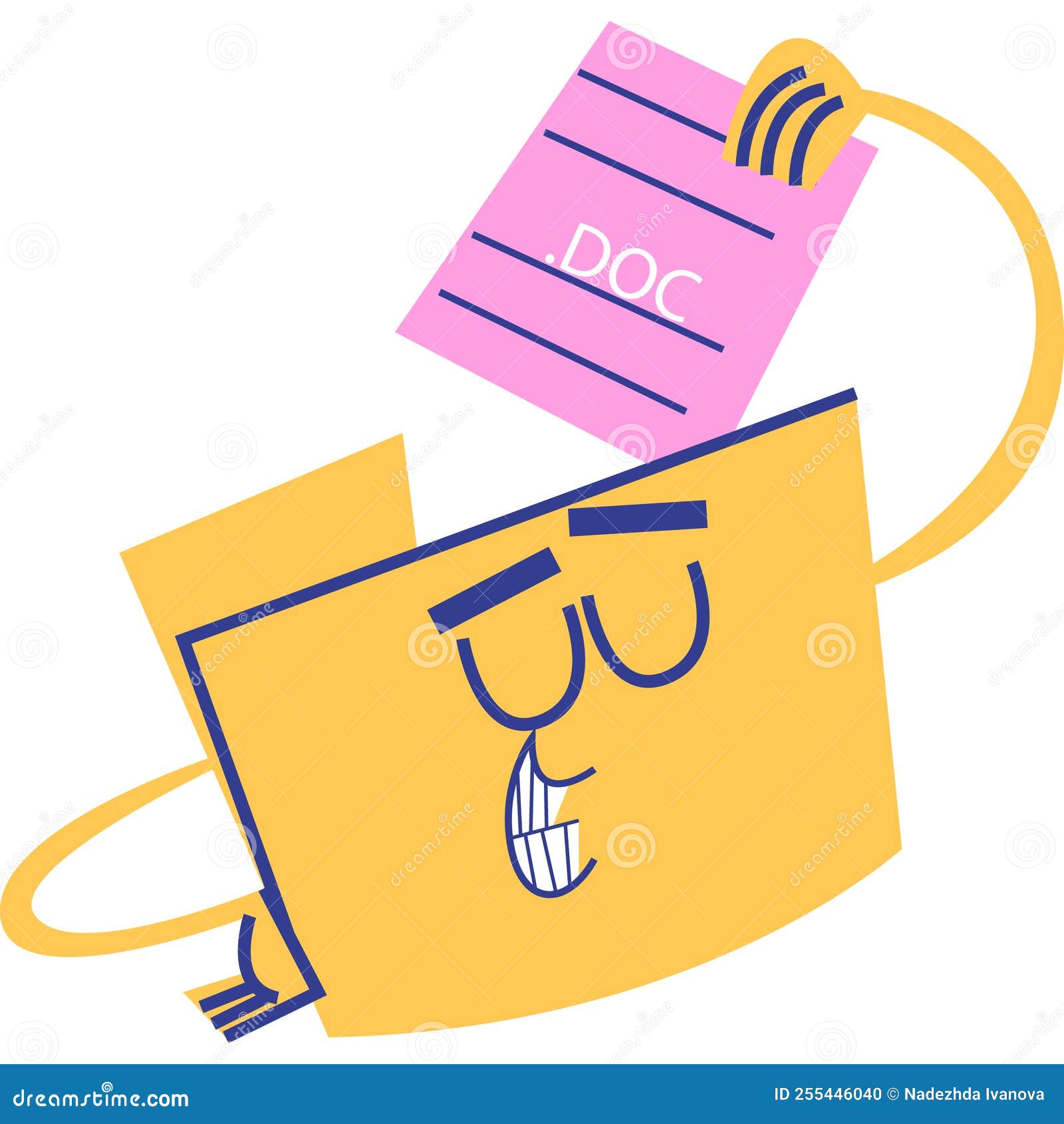 Retro Cartoon Computer Sticker Set Vector Illustration. Stock Vector ...