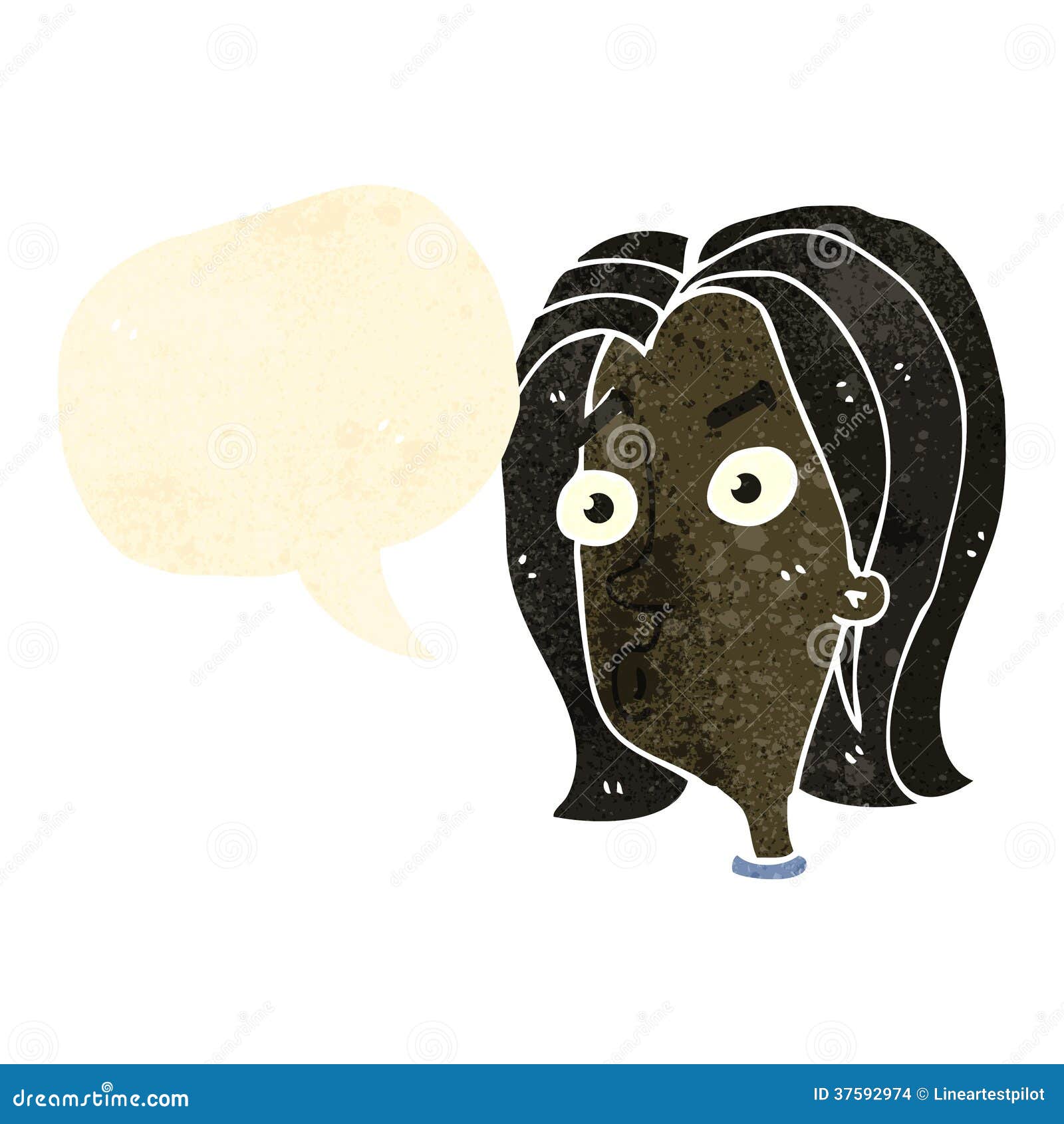 Retro Cartoon Confused Woman Stock Vector - Illustration of funny ...