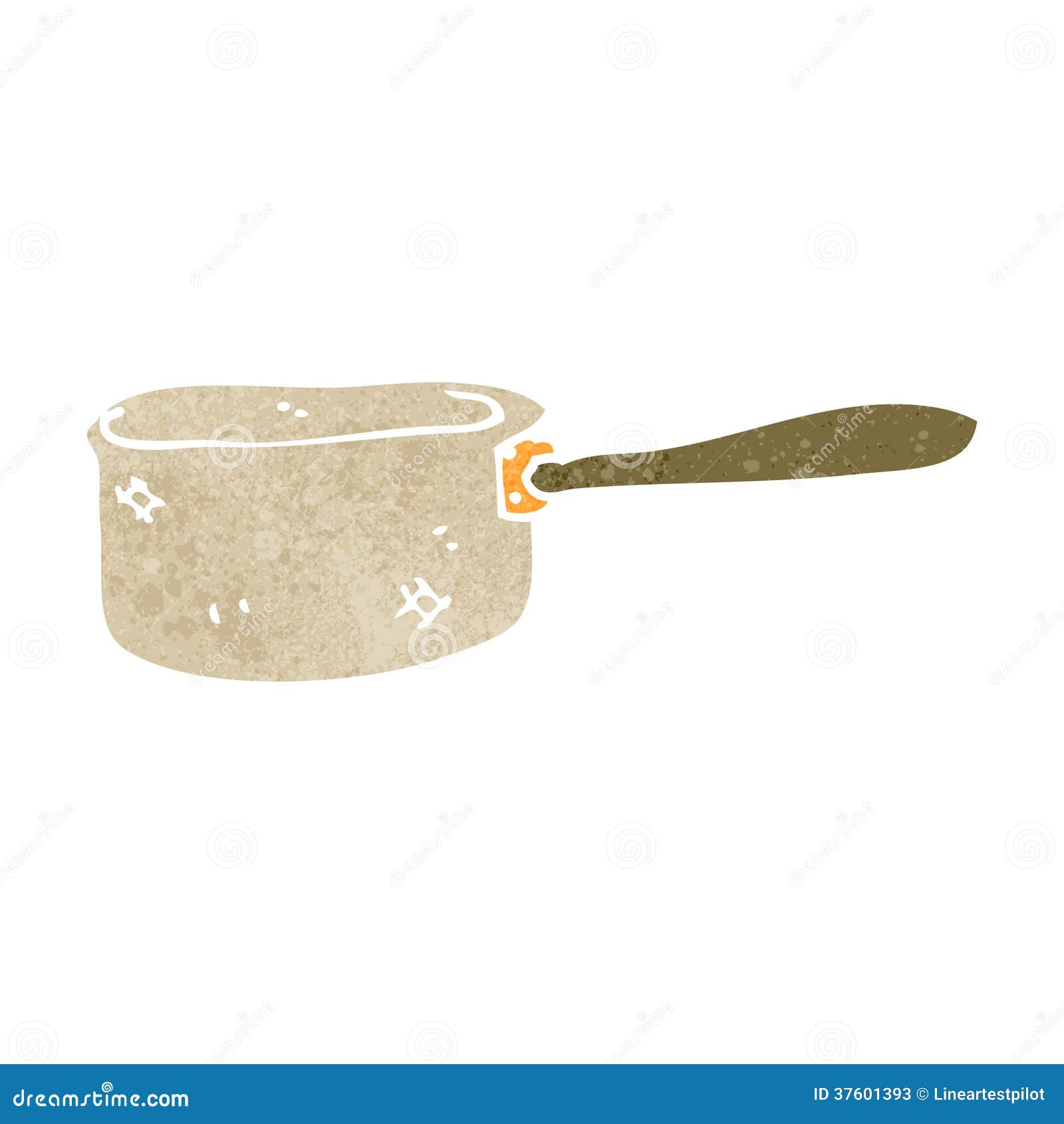 Retro cartoon cooking pan stock illustration. Illustration of painted ...
