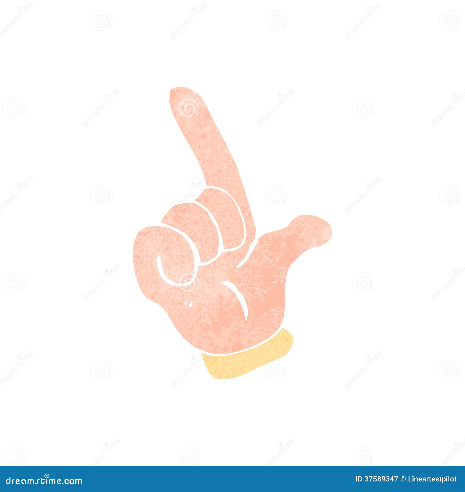 Cartoon Counting Hand With Number Gestures Isolated Set. Countdown With ...