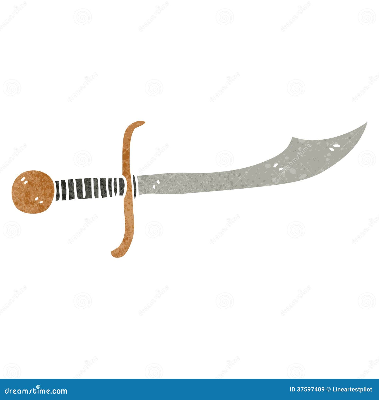 Cartoon Curved Sword Royalty-Free Stock Photo | CartoonDealer.com #38071569