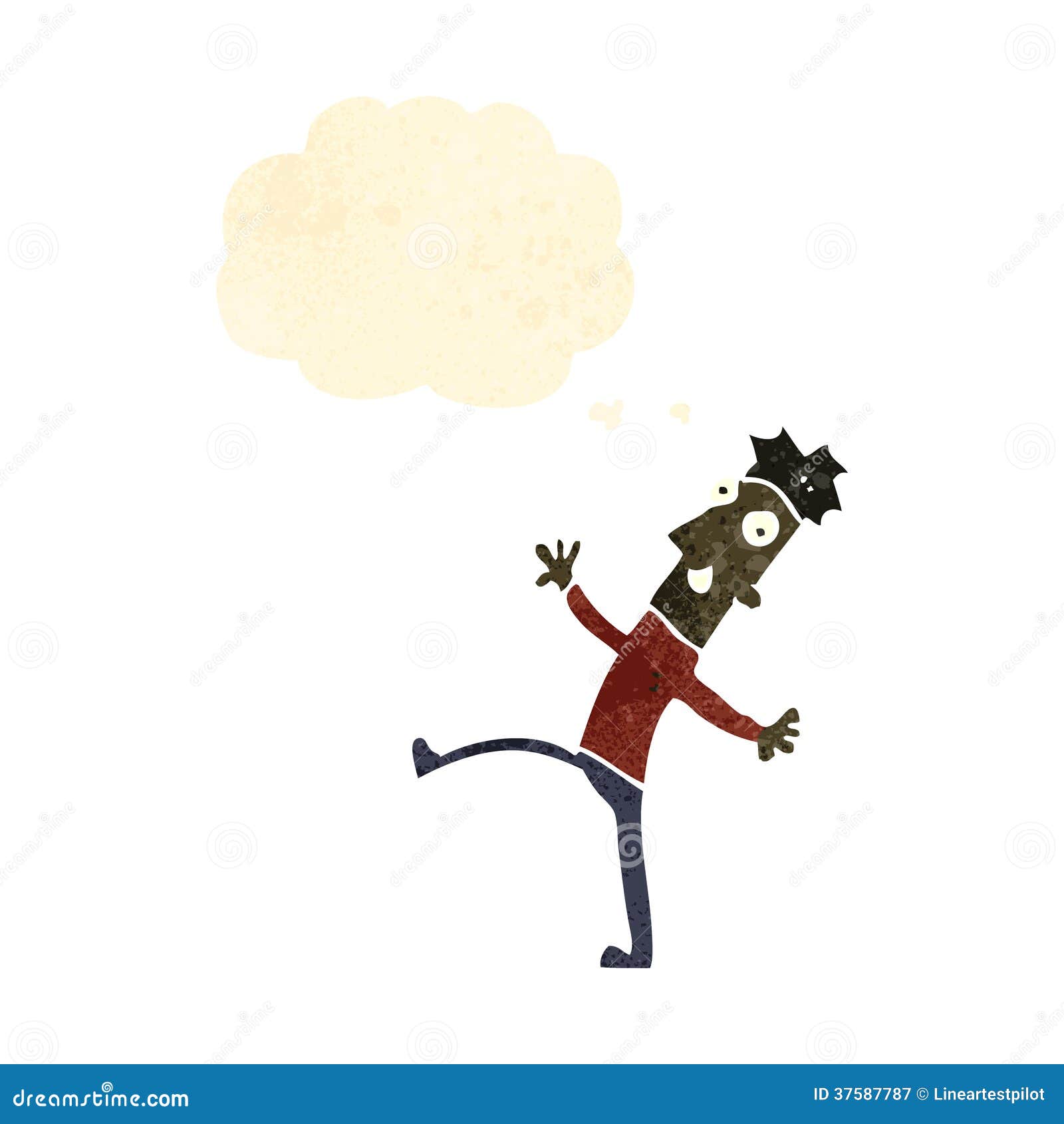 Retro cartoon dancing man stock illustration. Illustration of artwork ...