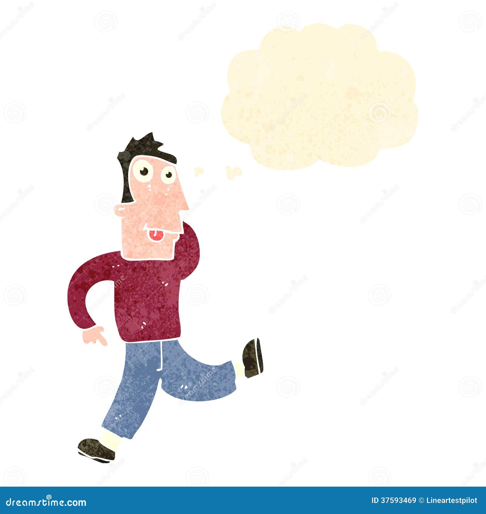 Retro cartoon dancing man stock vector. Illustration of traditional ...