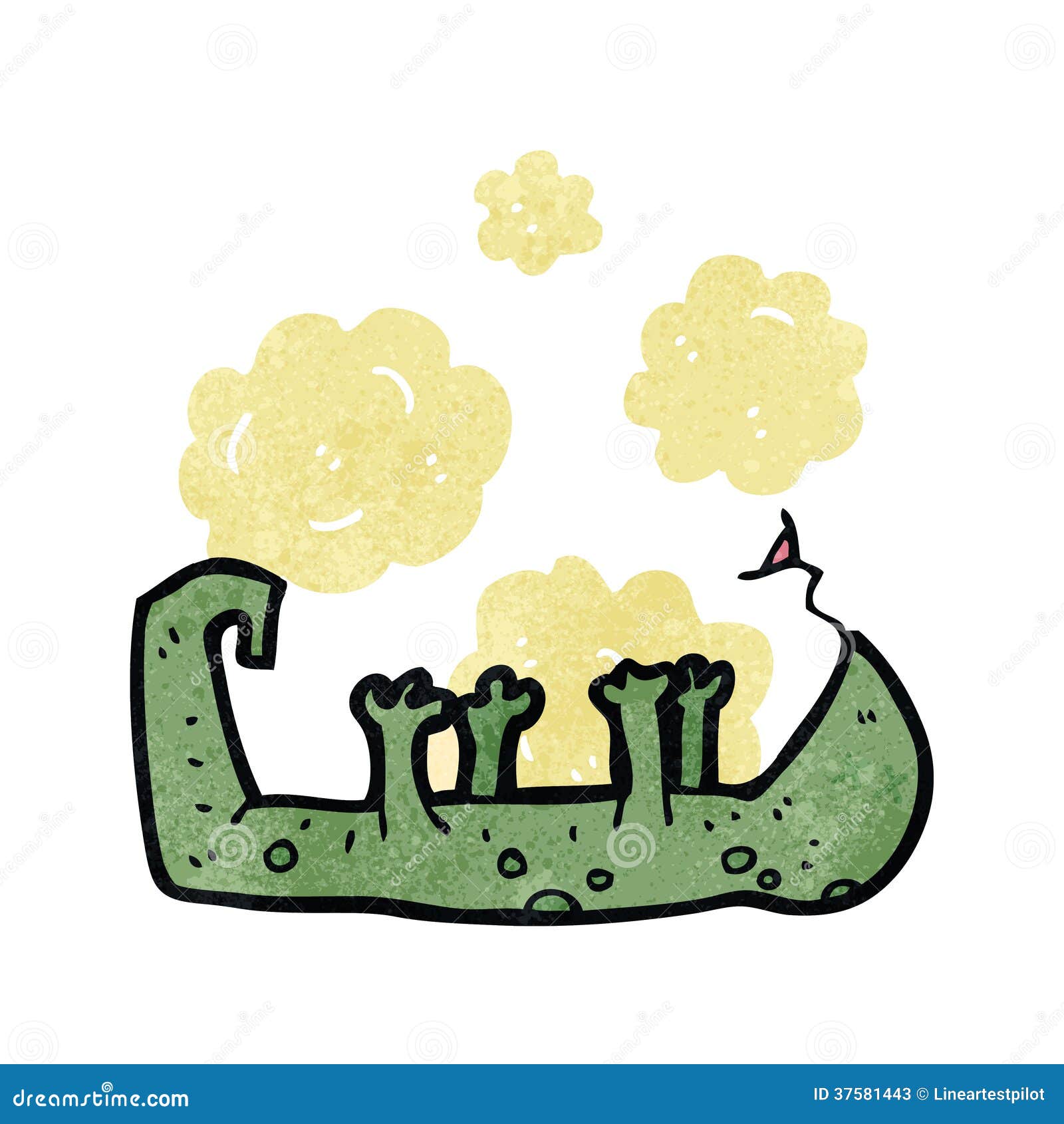 Retro cartoon dead lizard stock vector. Illustration of fashioned ...