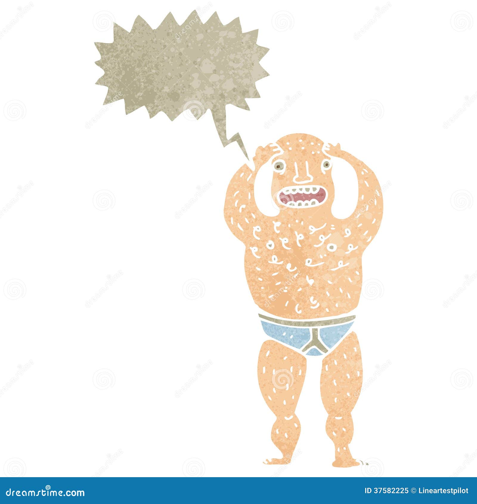 Retro Cartoon Embarrassed Man Stock Vector - Illustration of ...