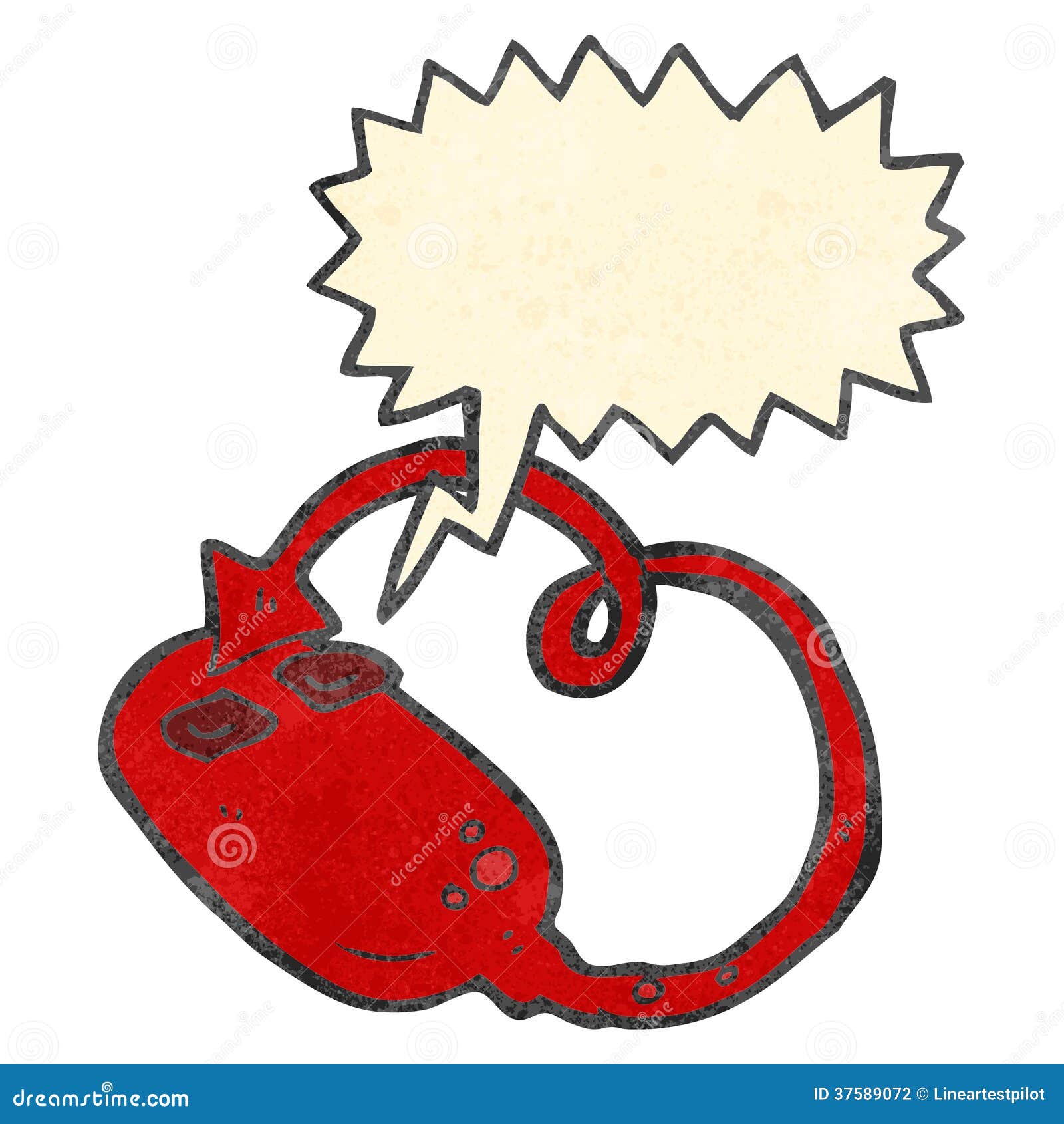 Retro Cartoon Evil Computer Mouse Stock Vector - Illustration of ...