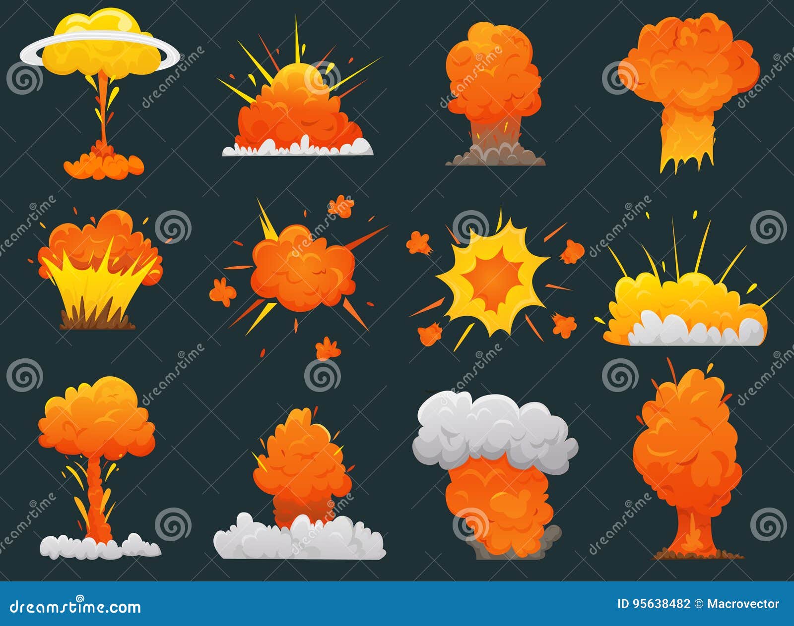 Apocalypse Types End Of World. Earth Disasters. Set Of Catastro Vector ...