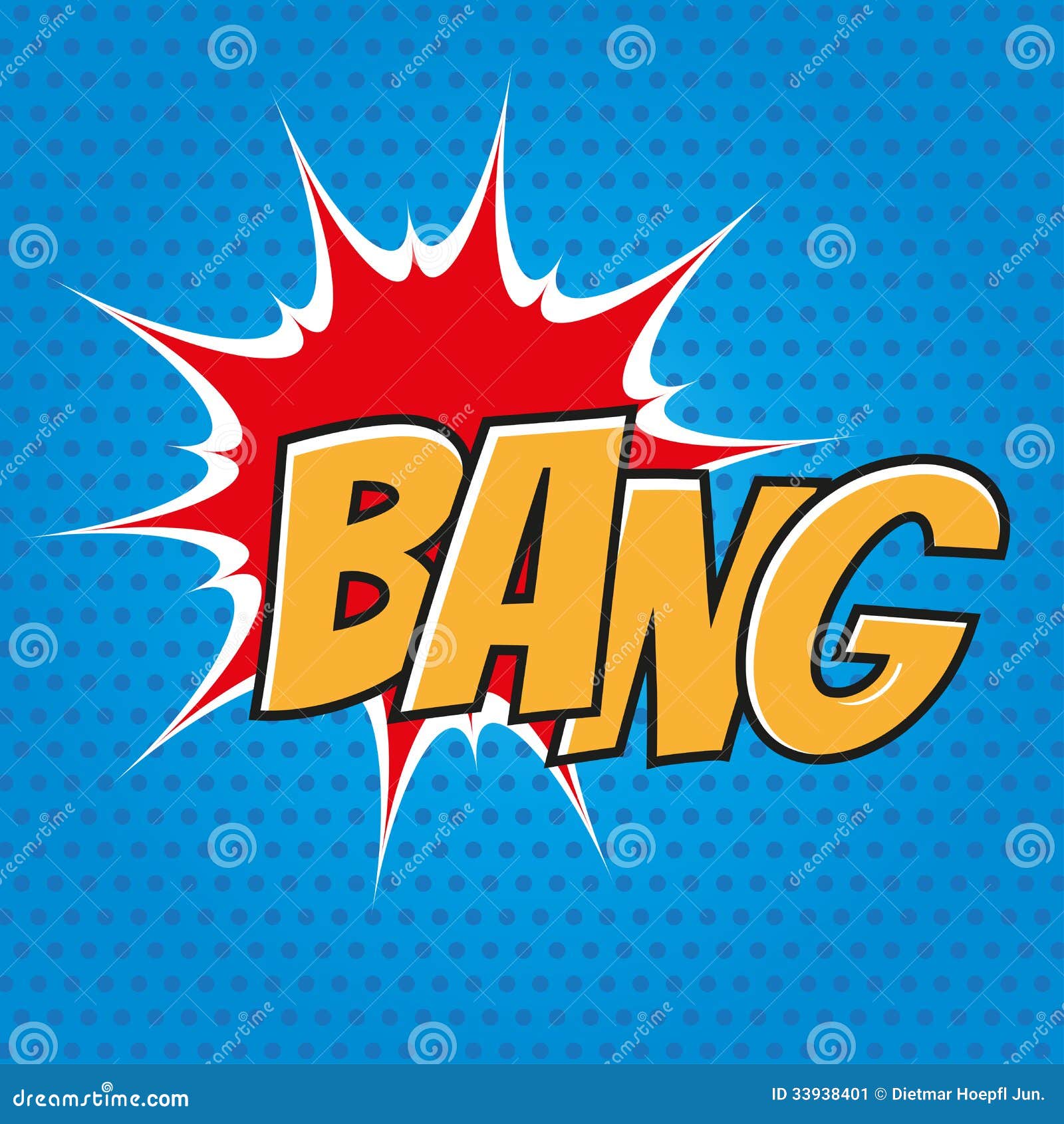 Retro cartoon explosion stock illustration. Illustration of motif ...