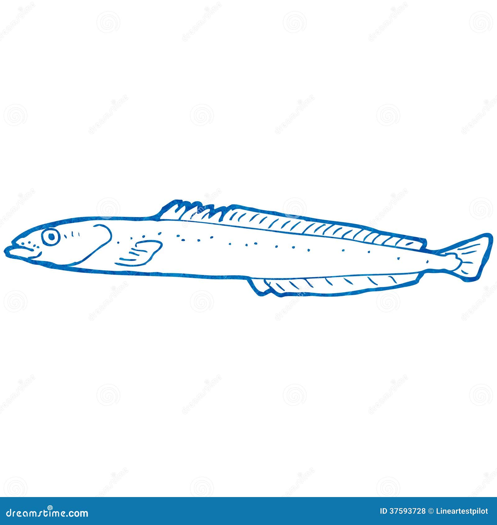 Retro cartoon fish stock vector. Illustration of cute - 37593728