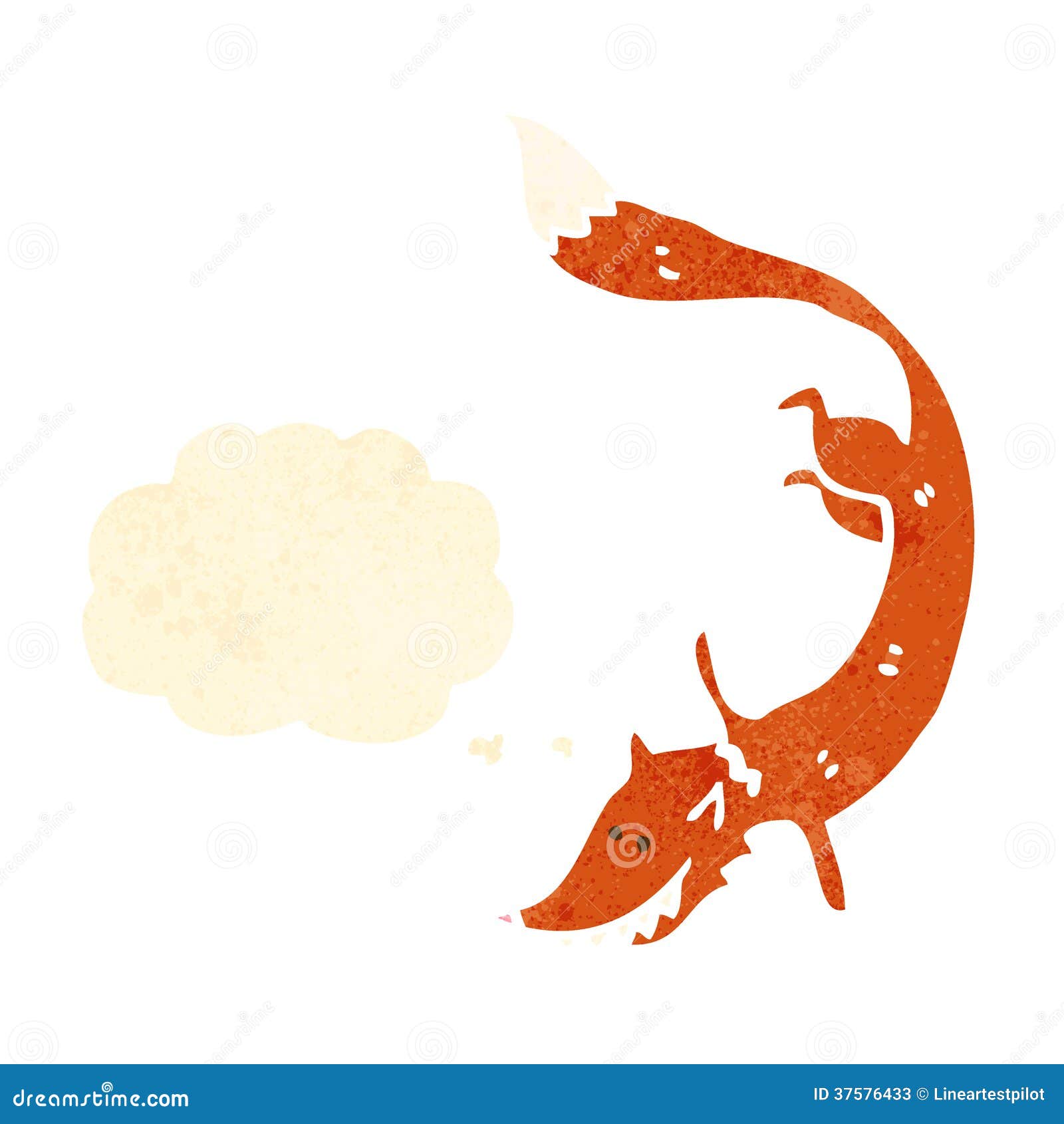 Retro cartoon fox stock vector. Illustration of animals - 37576433