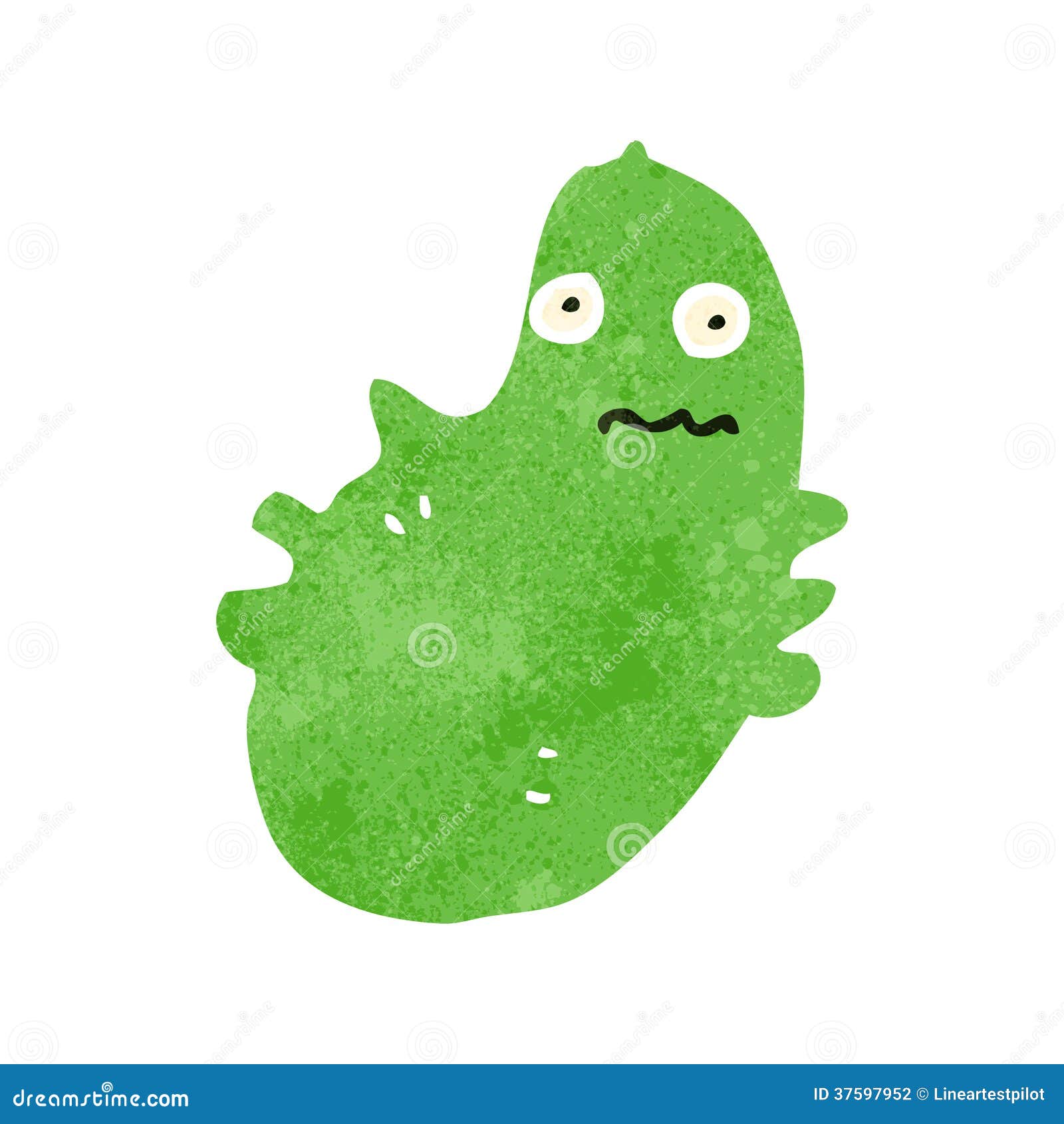Retro Cartoon Germ Vector Illustration | CartoonDealer.com #37597952