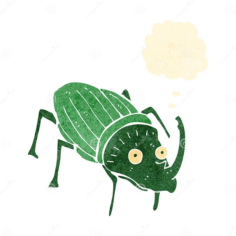 Retro cartoon giant bug stock vector. Illustration of drawing - 37586381