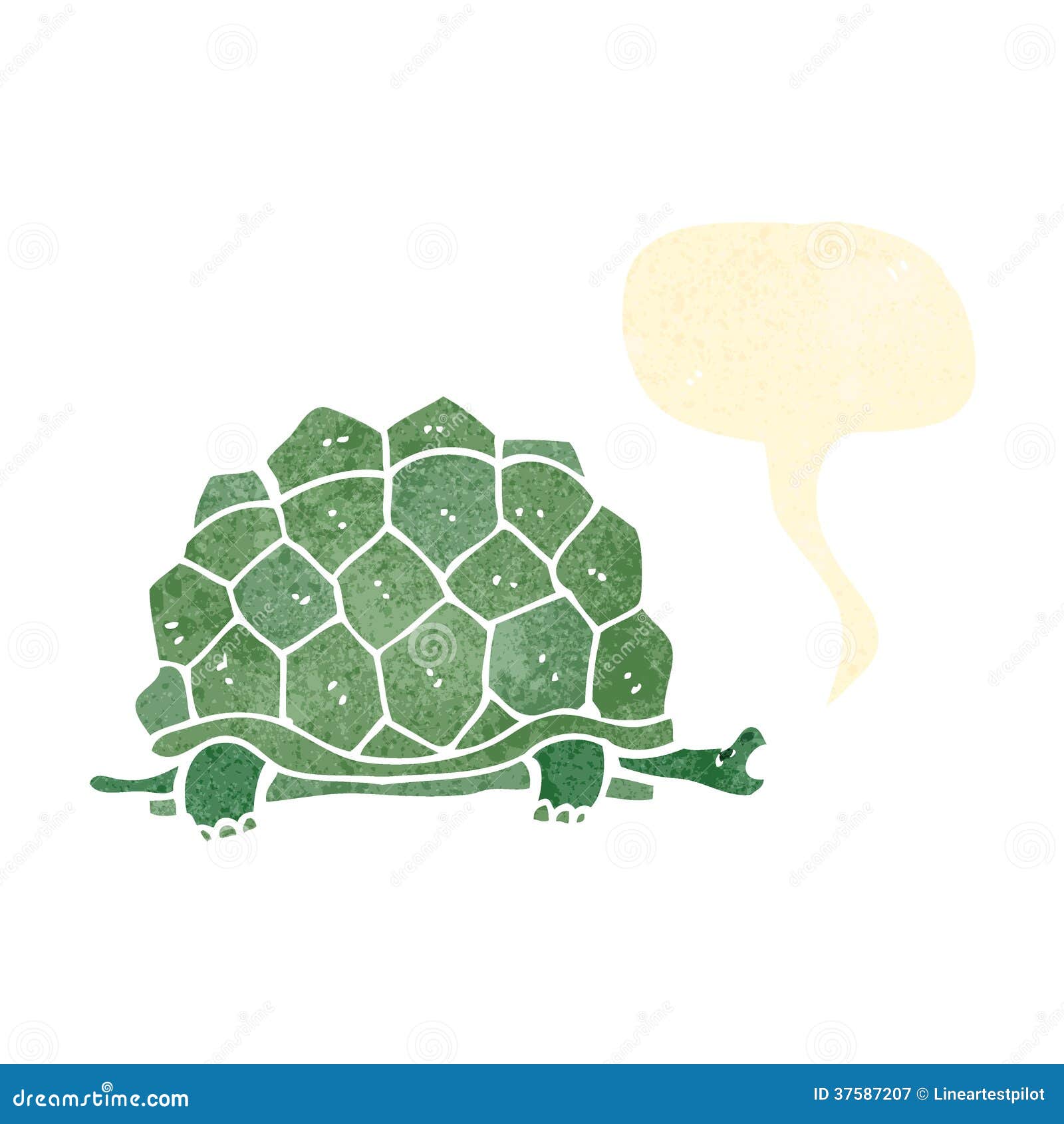 Retro Cartoon Giant Tortoise Stock Vector - Illustration of tortoise ...