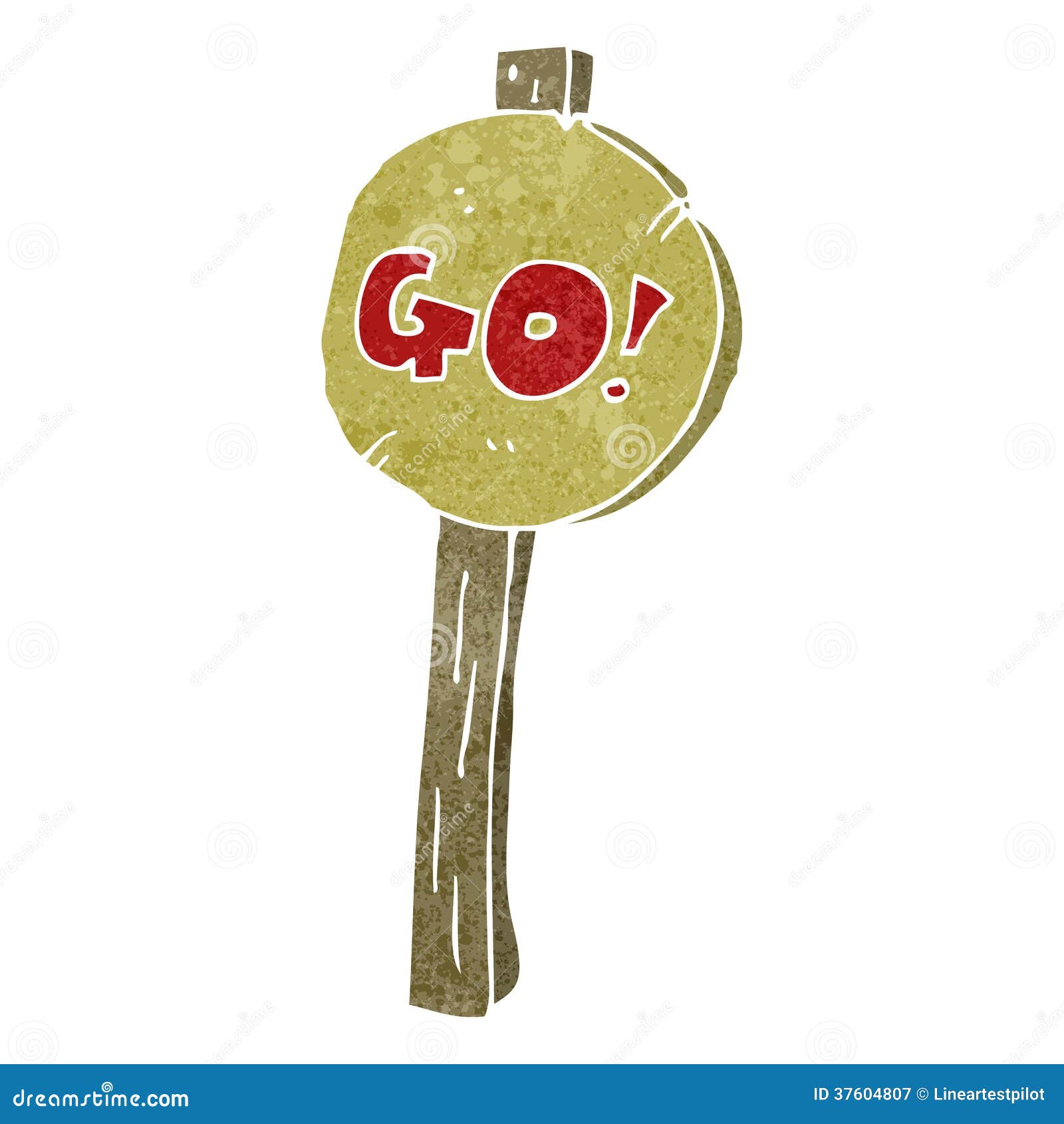Cartoon Go Sign