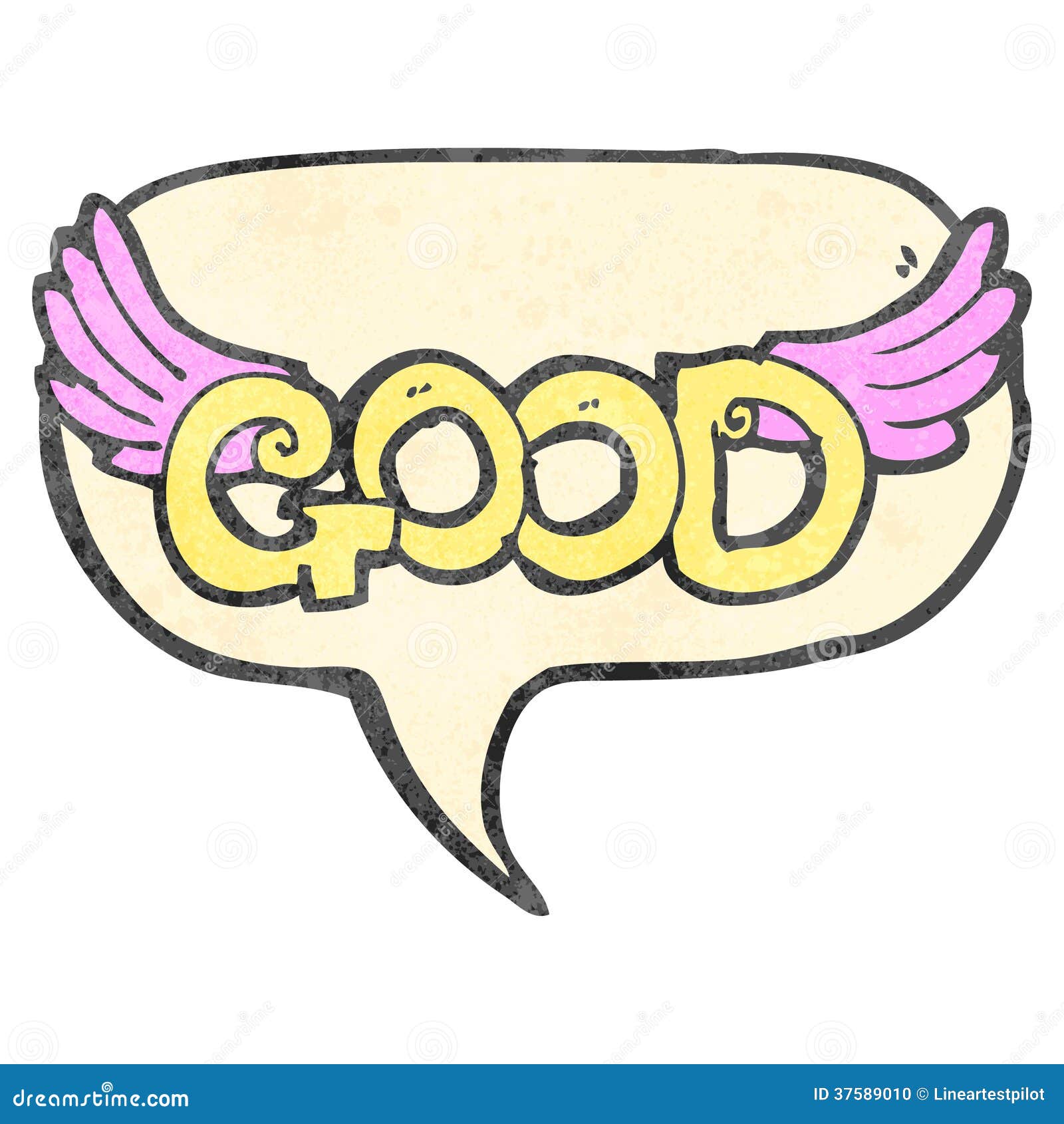 Retro Cartoon Good Comic Book Symbol Stock Vector - Illustration of ...