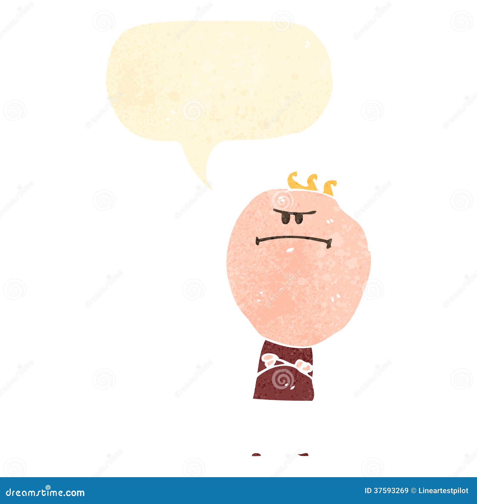 Retro cartoon grumpy man stock vector. Illustration of speaking - 37593269