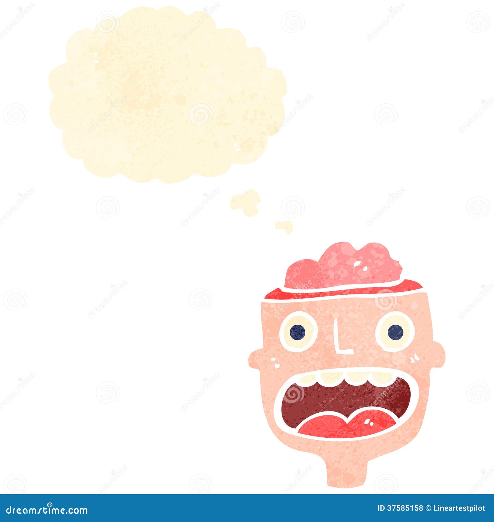 Cartoon Head Open Brain Stock Illustrations – 356 Cartoon Head Open ...