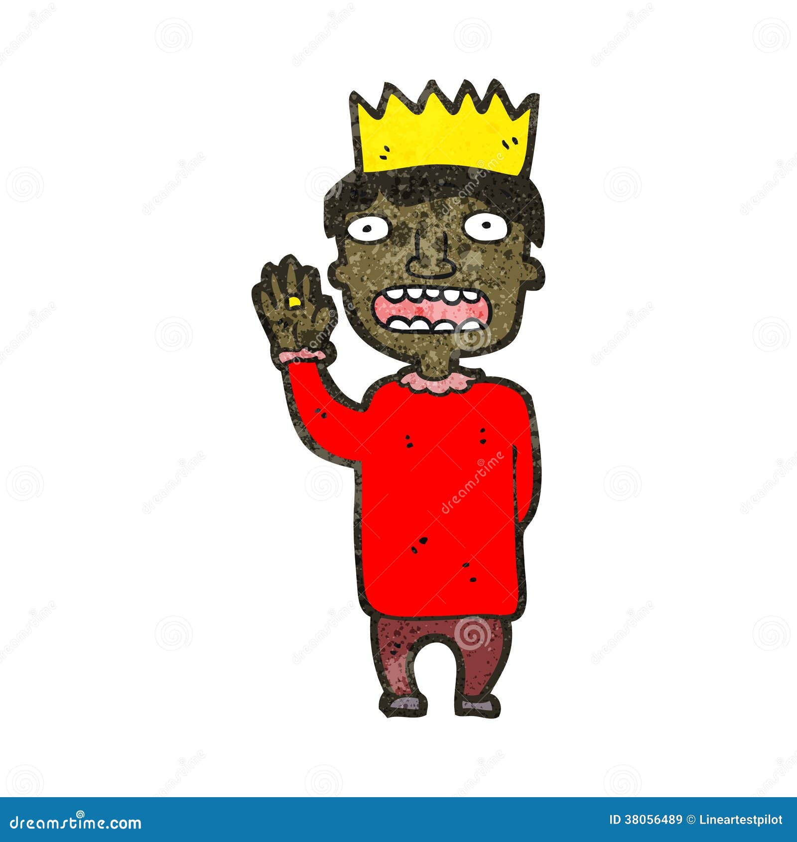 Retro cartoon illustration stock vector. Illustration of crazy - 38056489