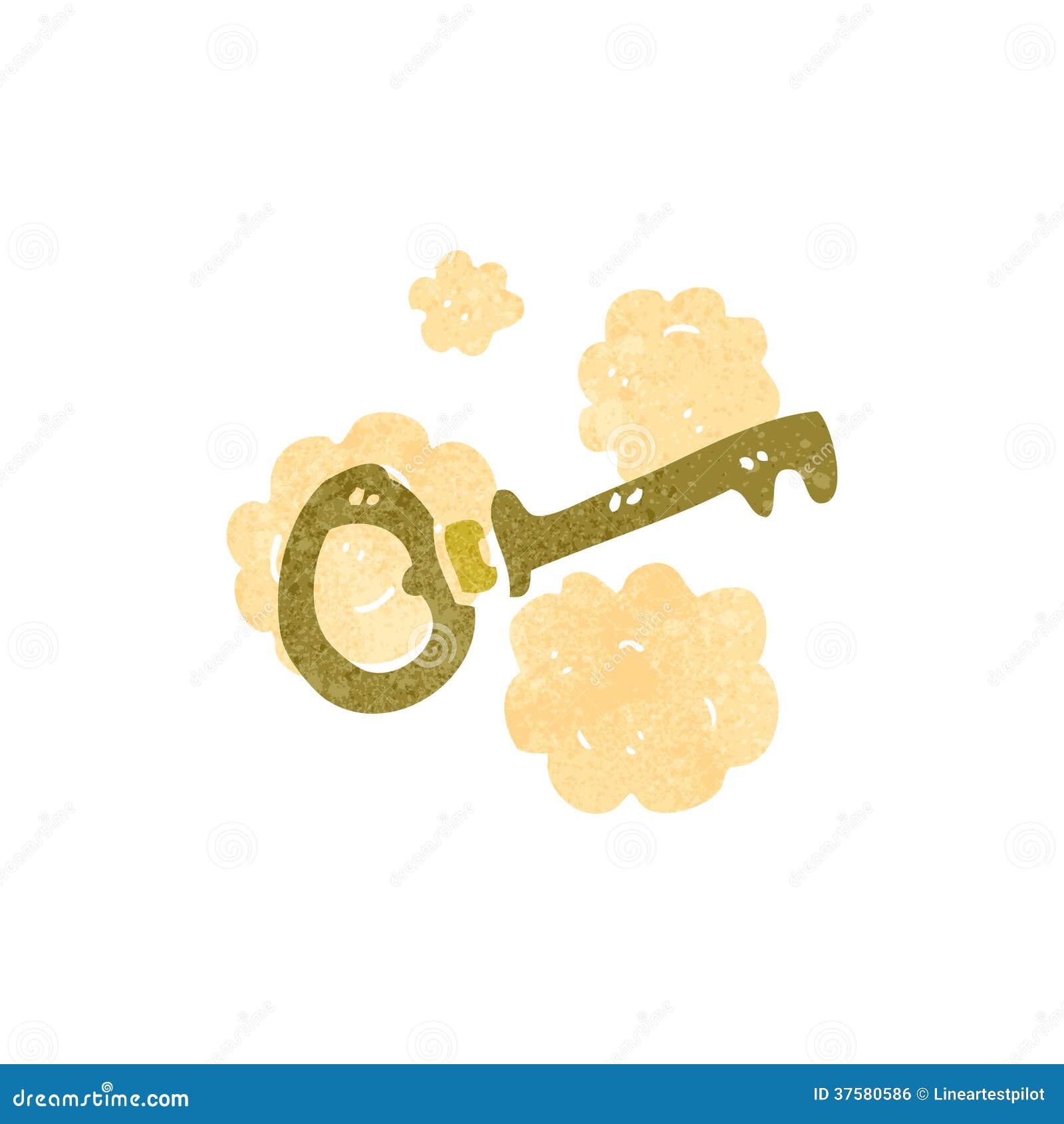 Retro cartoon key stock vector. Illustration of drawn - 37580586