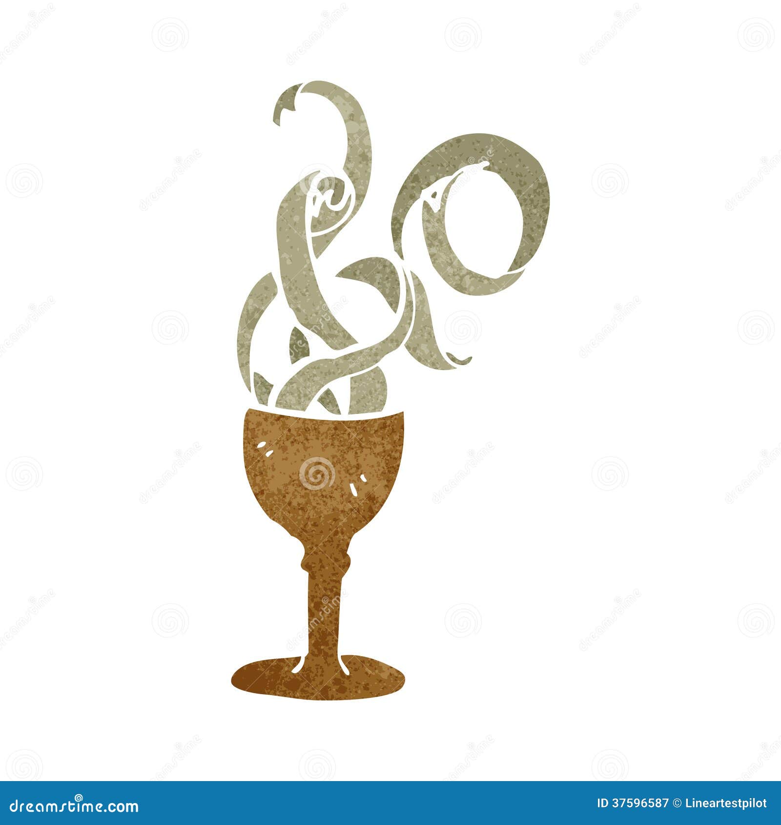 Retro cartoon magic cup stock vector. Illustration of retro - 37596587