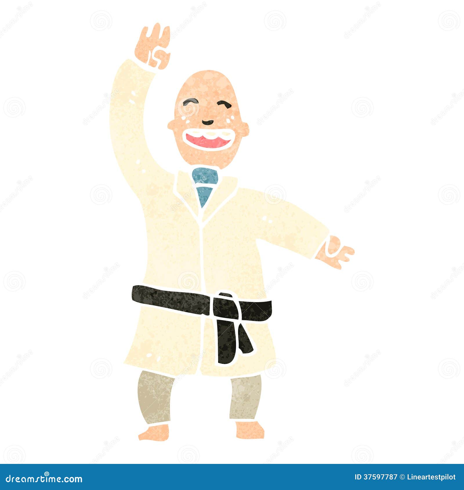 Karate Chop Cartoon Vector | CartoonDealer.com #8071525