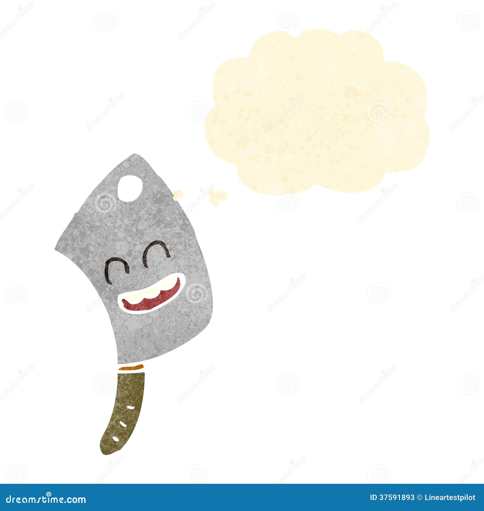 Retro cartoon meat cleaver stock vector. Illustration of artwork - 37591893