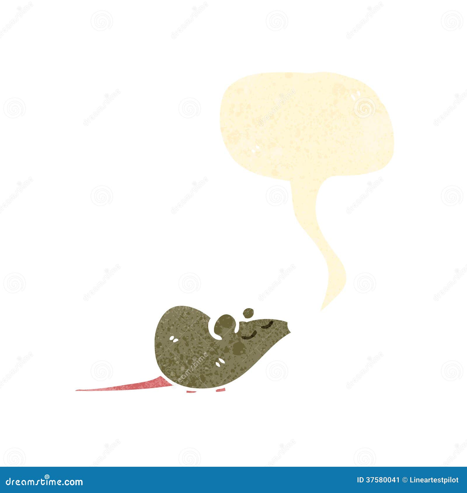 Squeaking Cartoon Mouse Vector Illustration | CartoonDealer.com #38038036