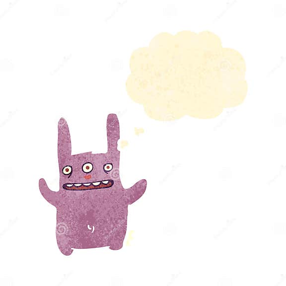 Retro Cartoon Mutant Rabbit Stock Vector - Illustration of artwork ...