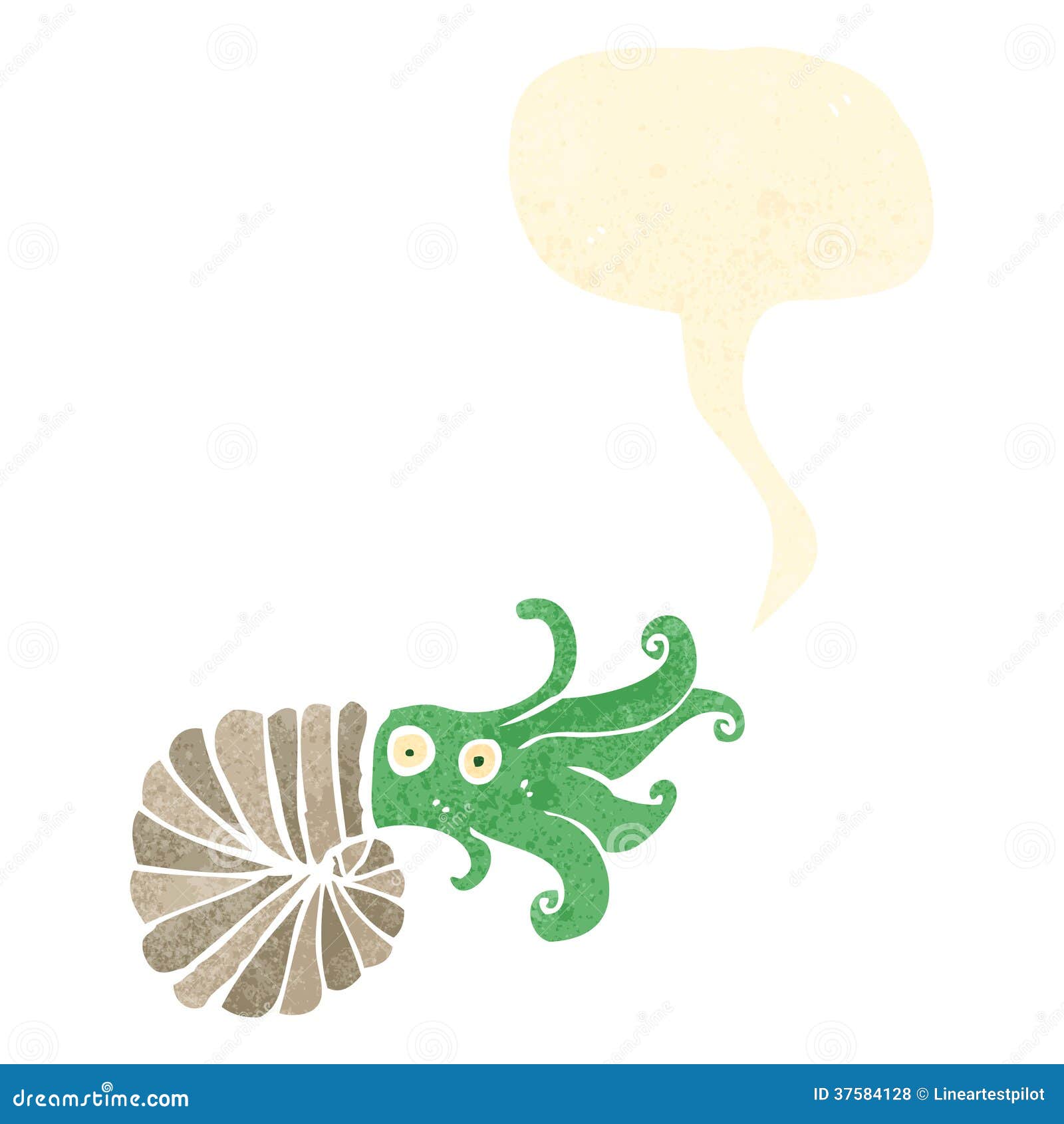 Cartoon Nautilus. Vector Illustration. Coloring And Dot To Dot G ...