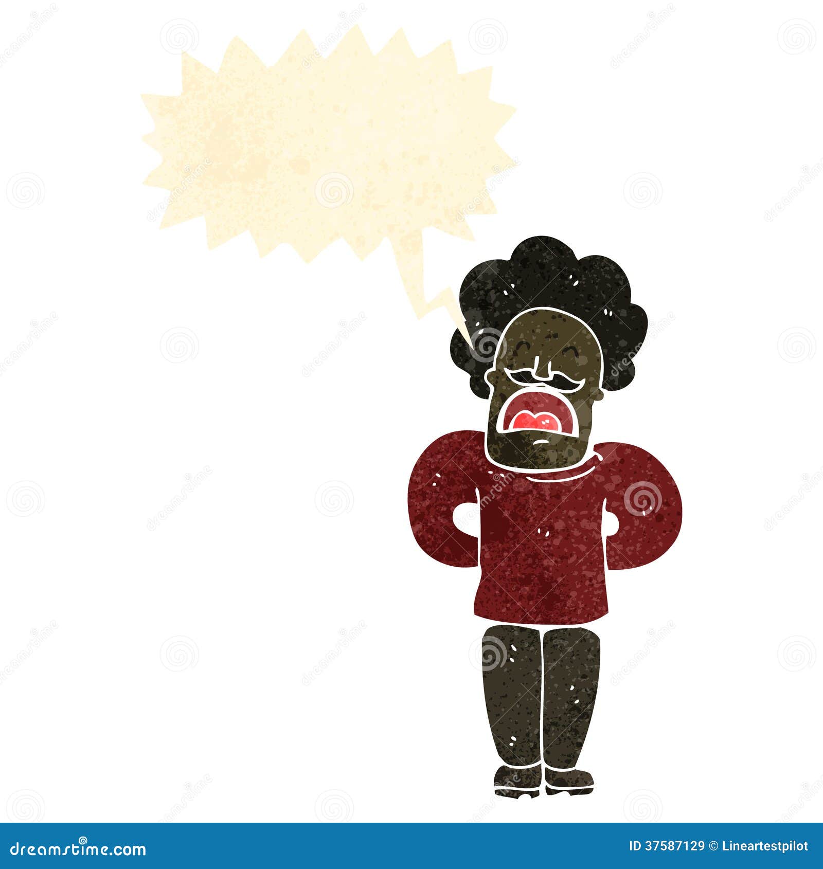 Retro Cartoon Obnoxious Man Stock Vector - Illustration of cartoon ...