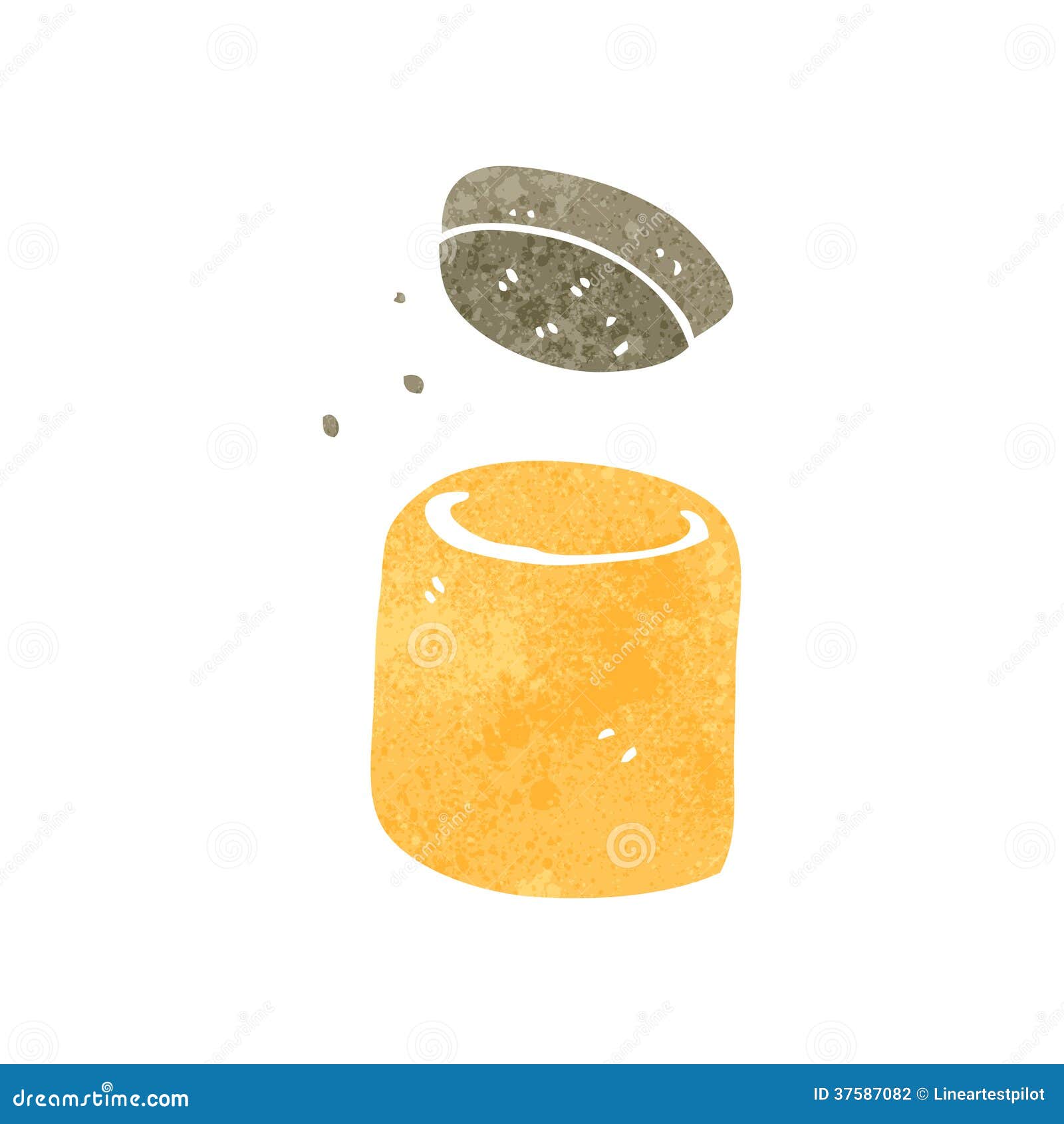 Retro Cartoon Old Storage Pot Stock Vector - Illustration of popping ...