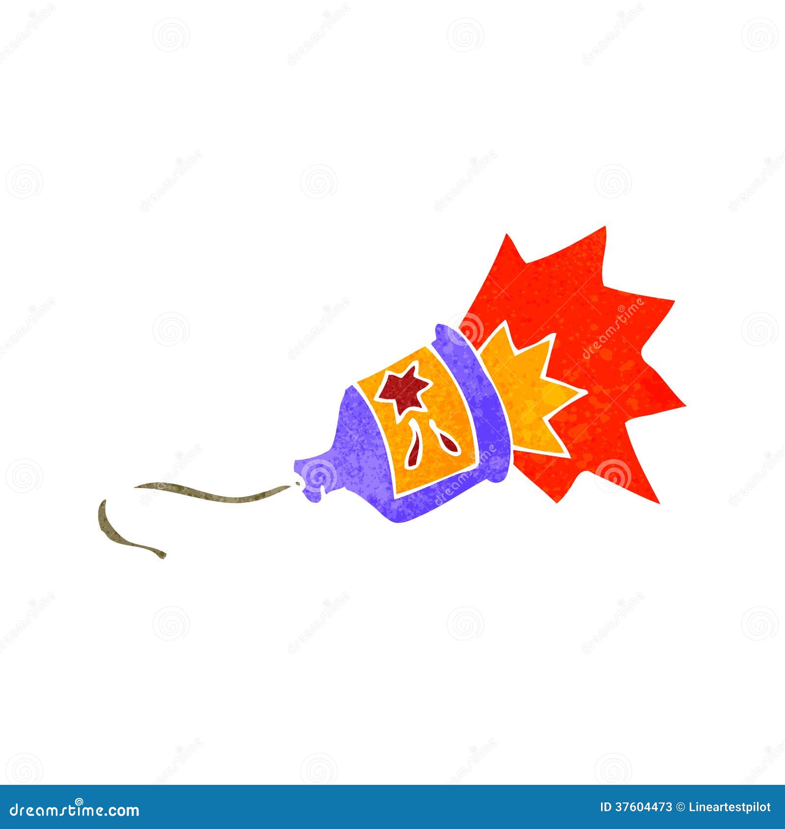 Retro cartoon party popper stock illustration. Illustration of cute ...