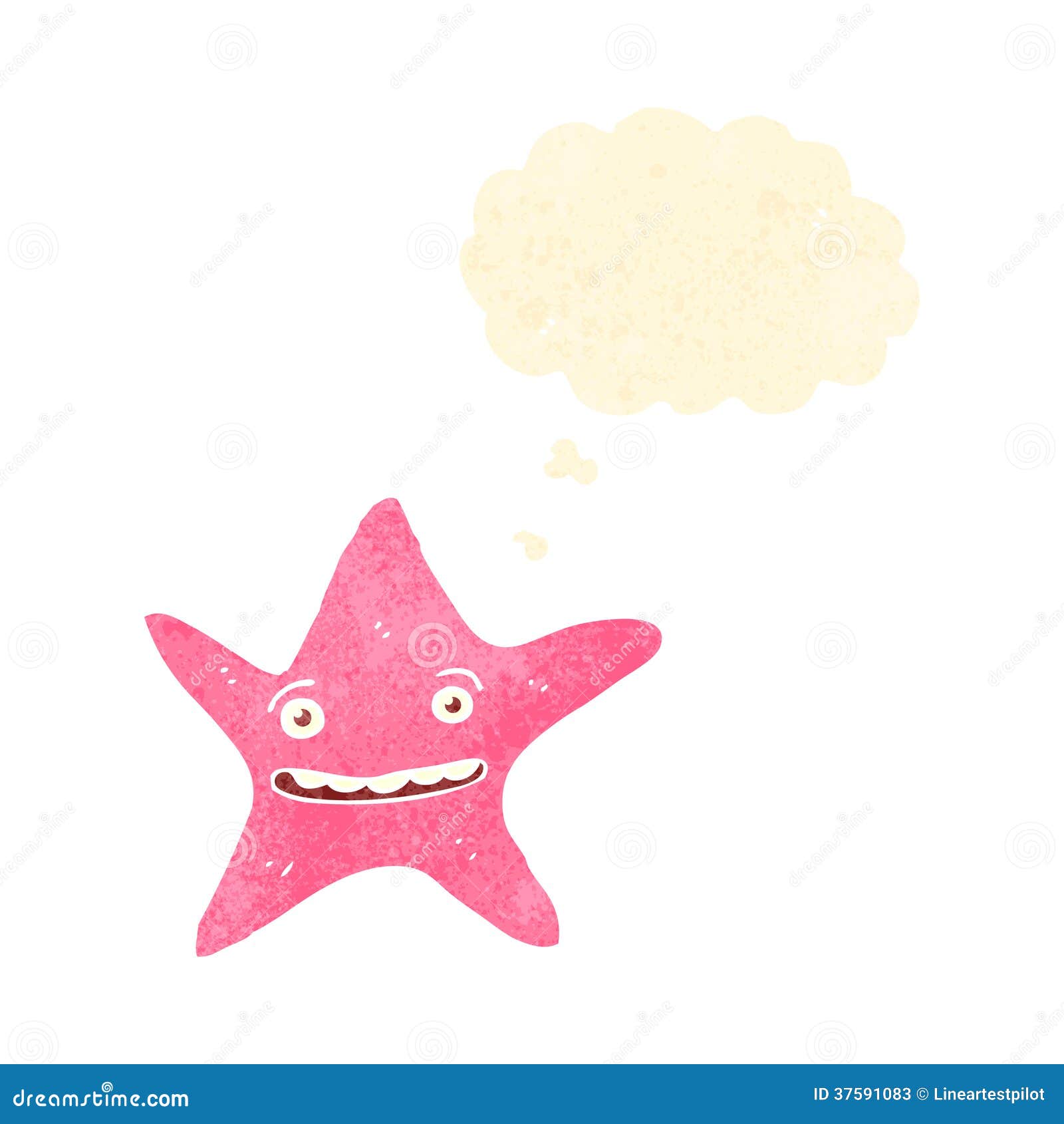 Retro cartoon pink star stock vector. Illustration of traditional ...