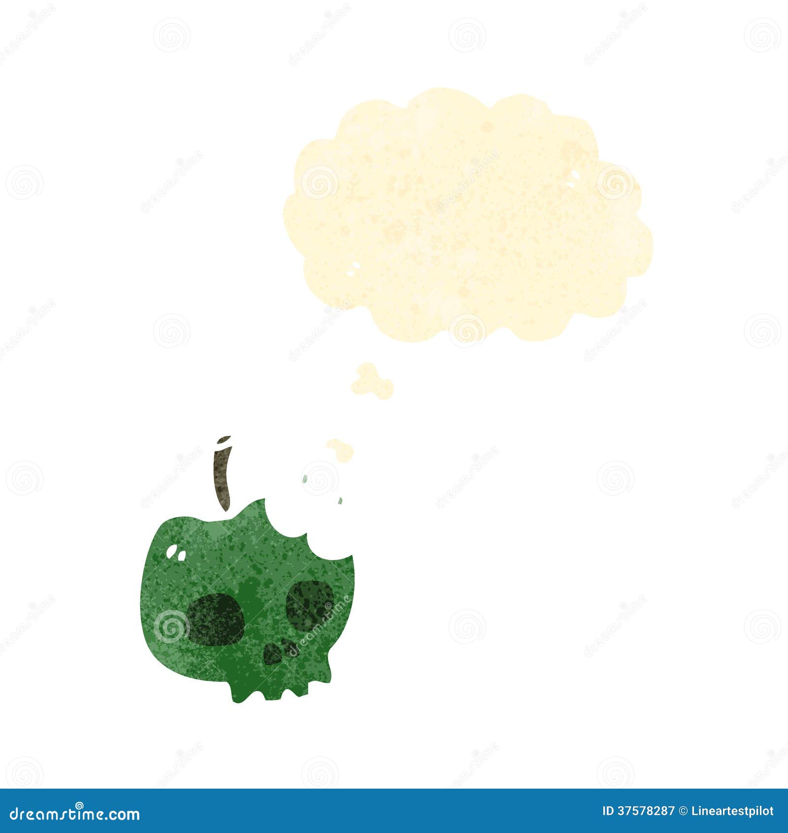 Retro cartoon poison apple stock vector. Illustration of texture - 37578287