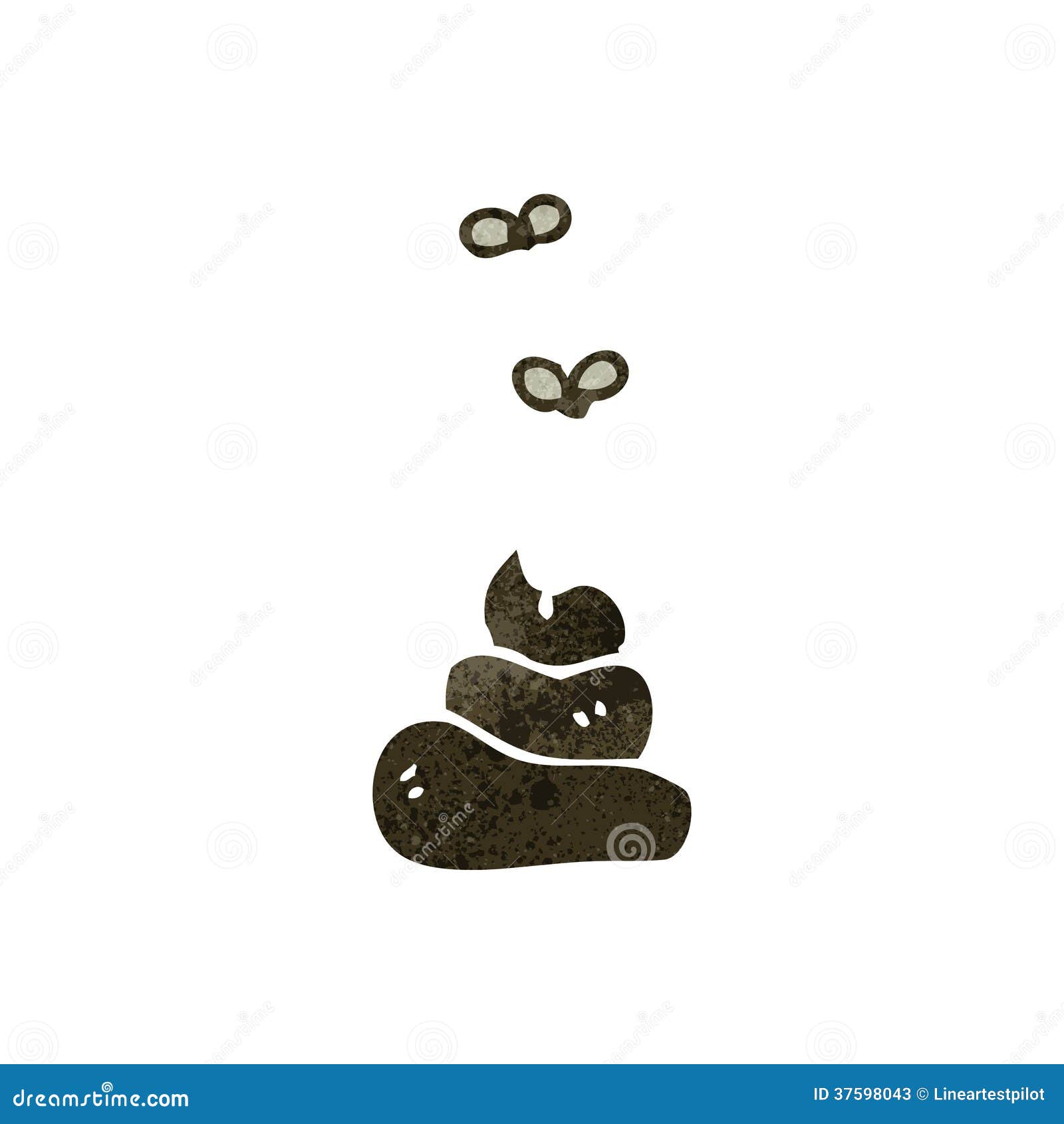 Retro cartoon poop stock vector. Illustration of retro - 37598043