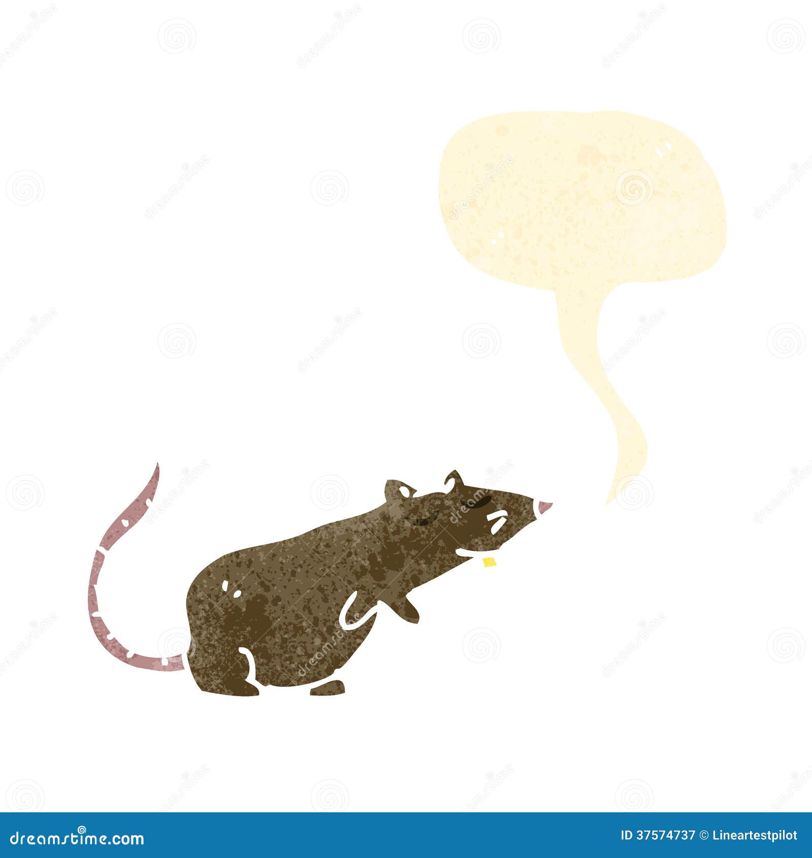 Squeaking Cartoon Mouse Vector Illustration | CartoonDealer.com #38038036