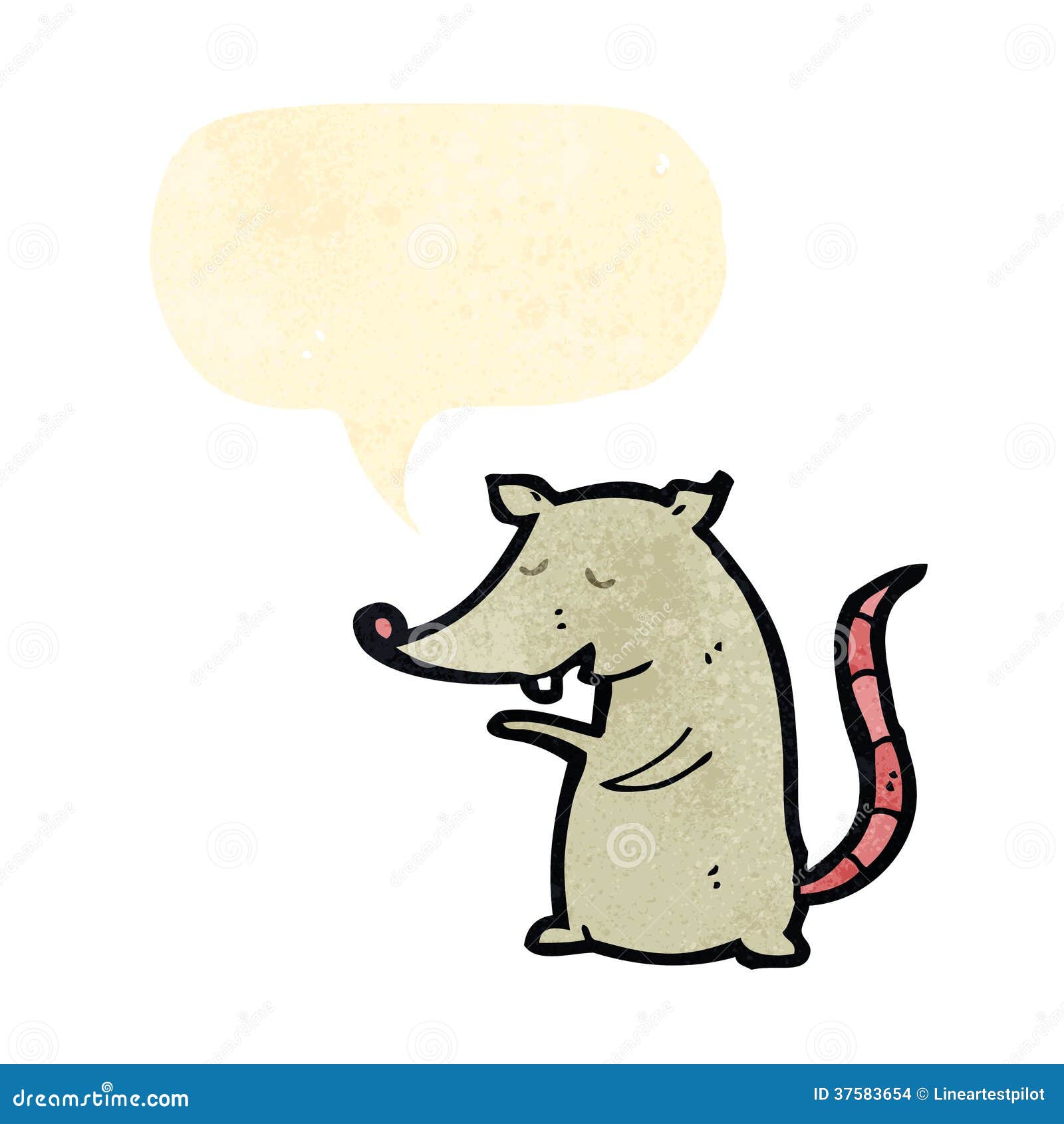 Squeaking Cartoon Mouse Vector Illustration | CartoonDealer.com #38038036