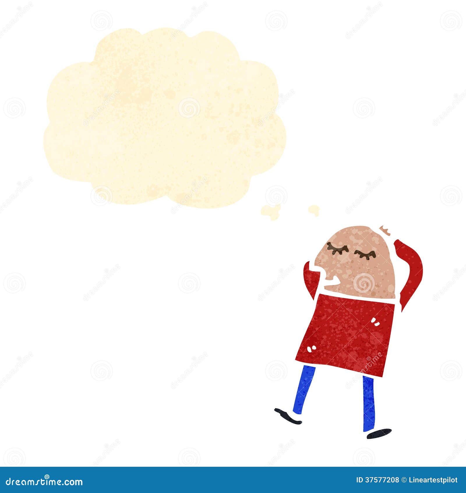 Retro cartoon relaxed man stock vector. Illustration of character ...
