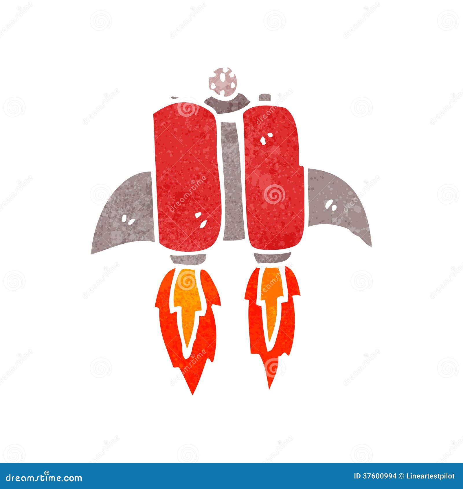 Plain Rocket Illustration