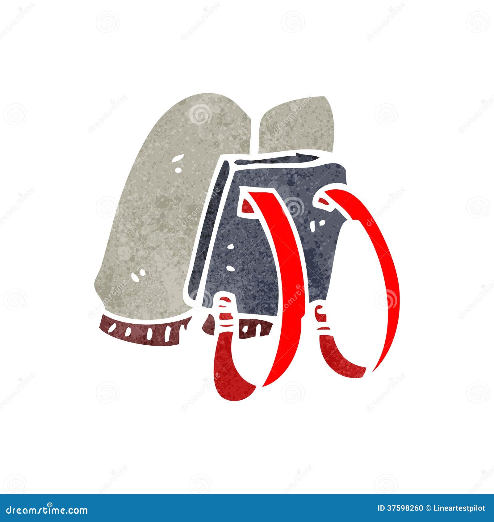 Retro cartoon rocket pack stock vector. Illustration of fashioned ...