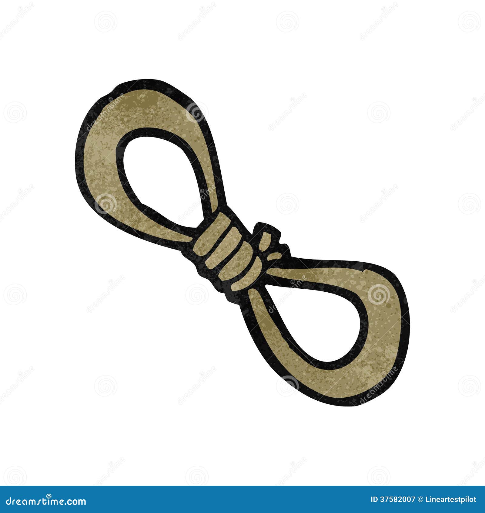 Retro cartoon rope stock vector. Illustration of painted - 37582007